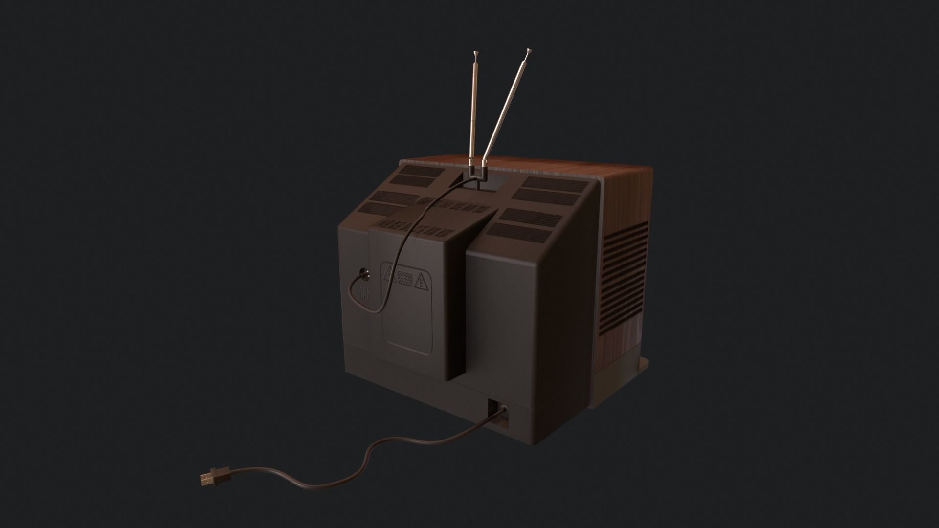 3D model Television retro 3D Model VR / AR / low-poly | CGTrader