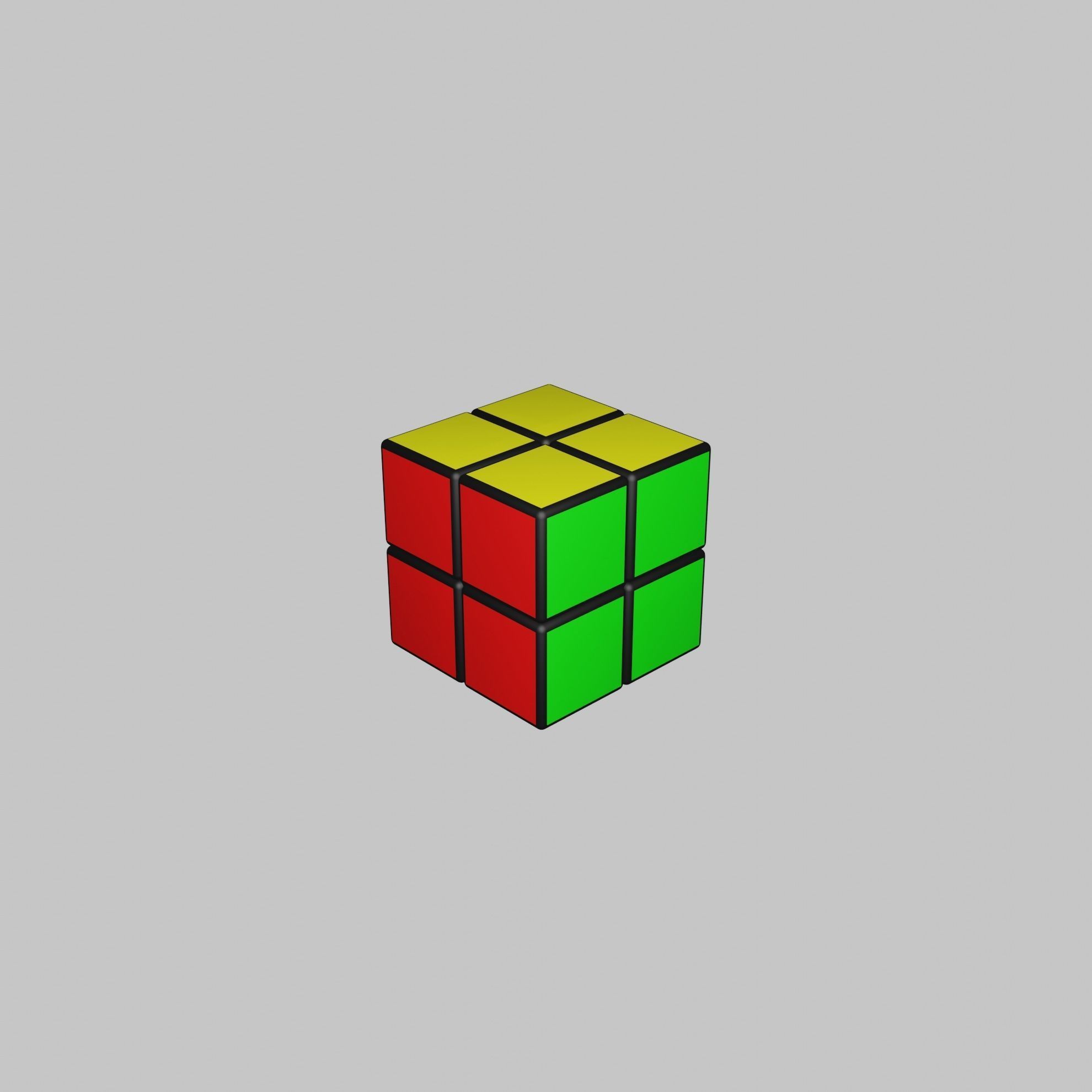 3D model 2x2x2 Rubiks Cube VR / AR / low-poly | CGTrader