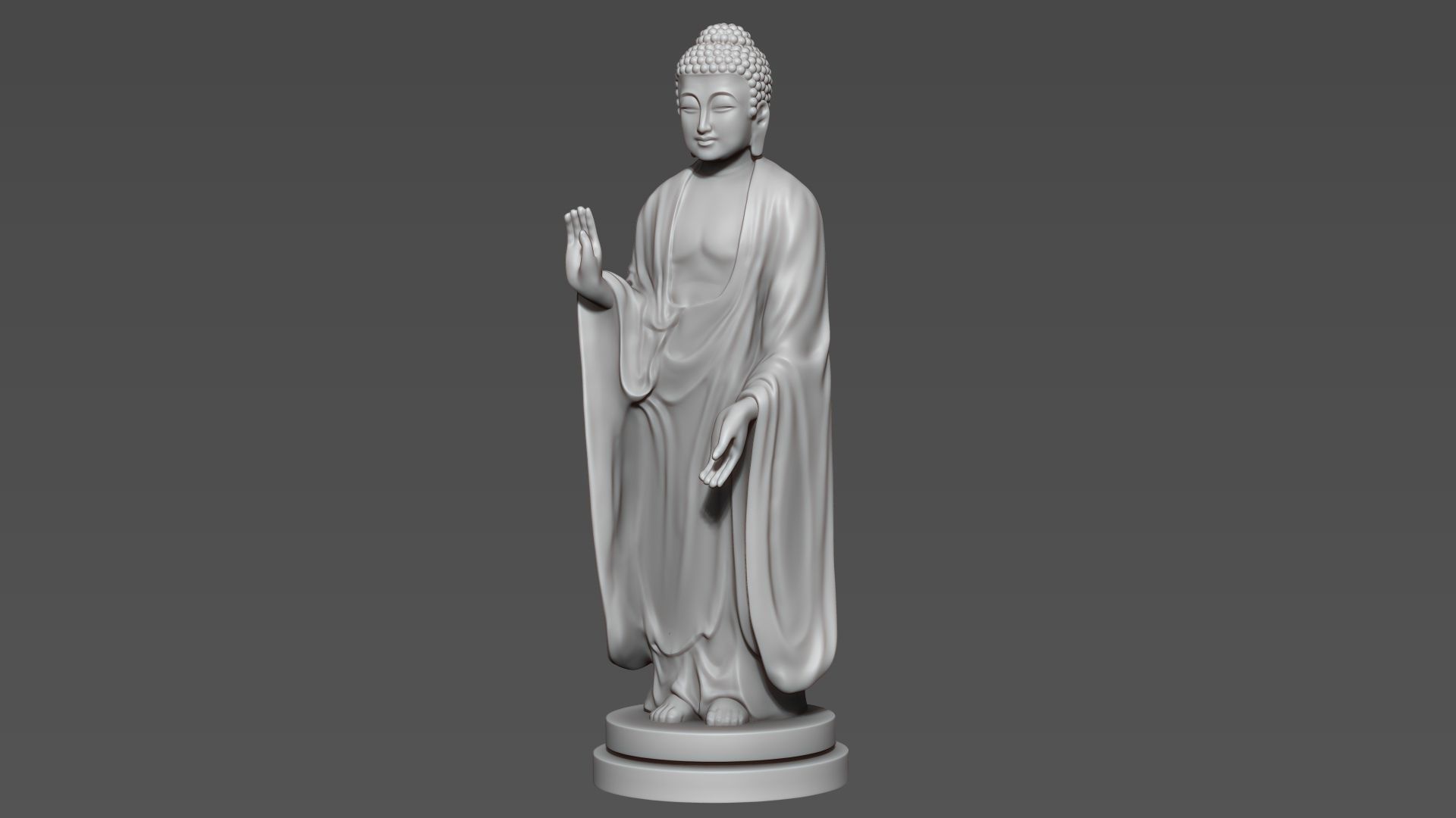 Buddha Standing 3D model 3D printable | CGTrader