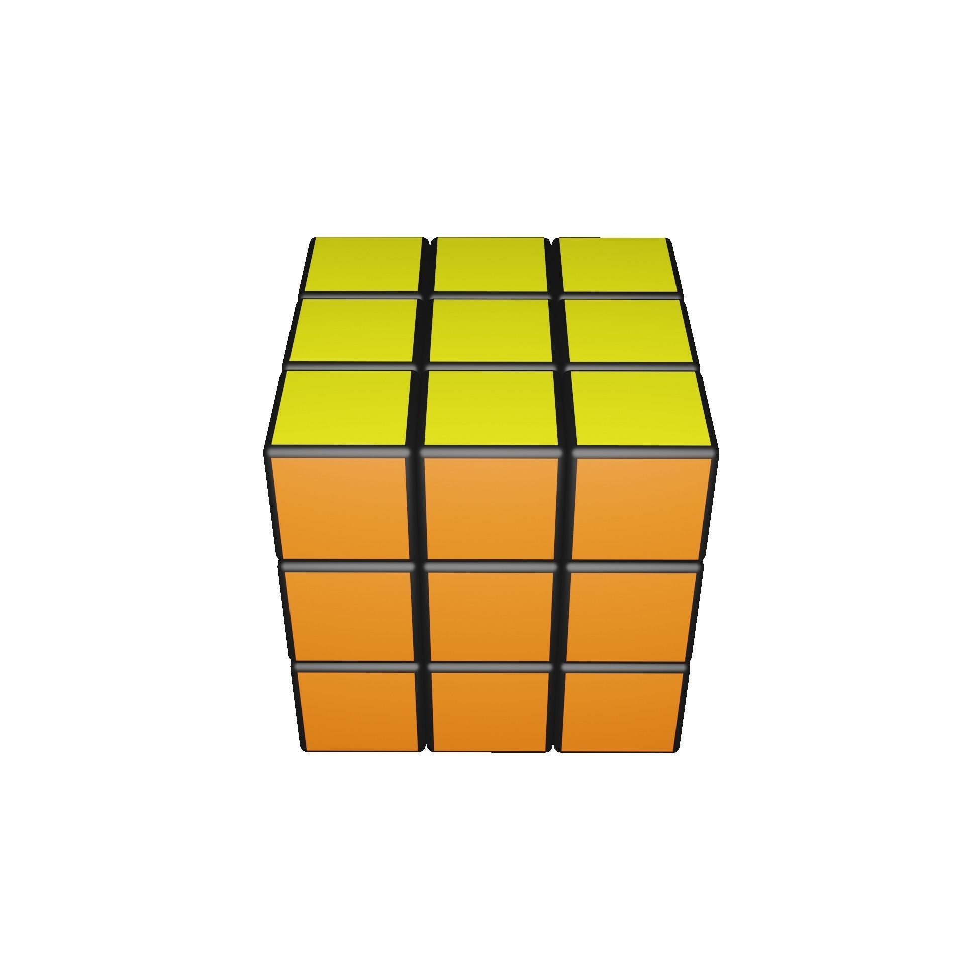 3D model 3x3x3 Rubiks Cube VR / AR / low-poly | CGTrader
