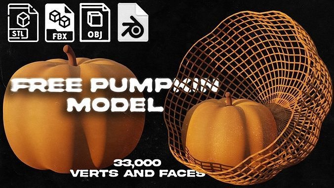 Free Pumpkin model free 3D model | CGTrader