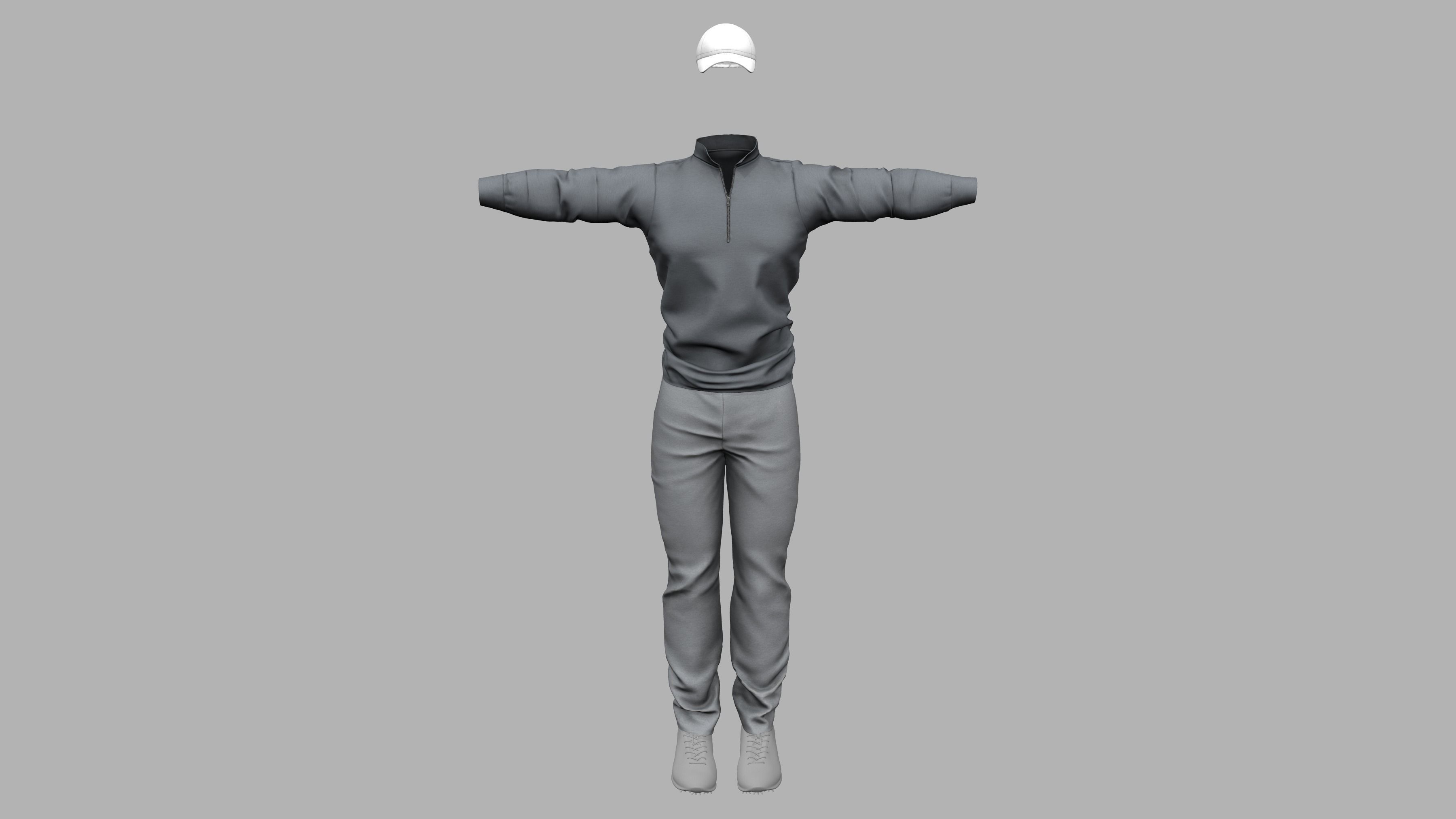 3D model Men Full Golfer Outfit VR / AR / low-poly | CGTrader