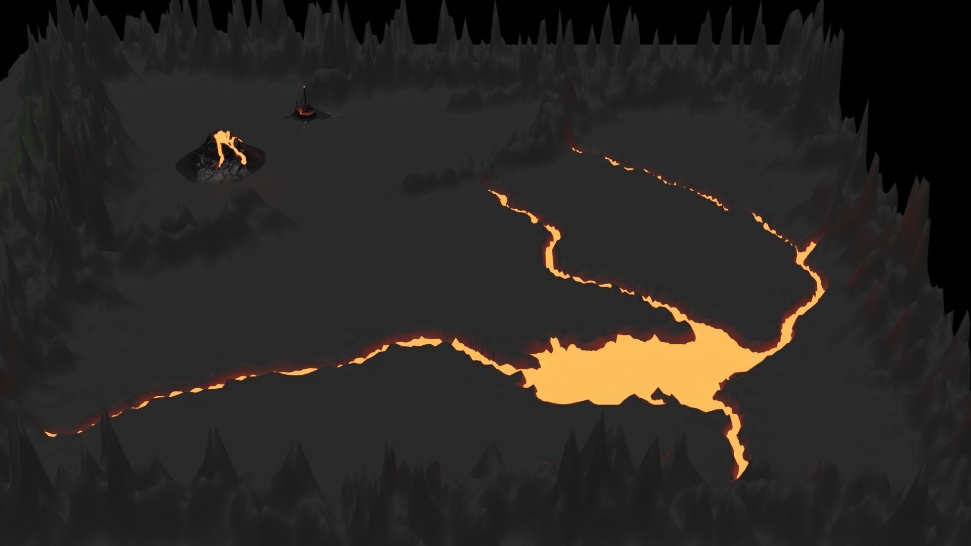 3D model Mordor Lord Of The Rings Height Map VR / AR / low-poly | CGTrader