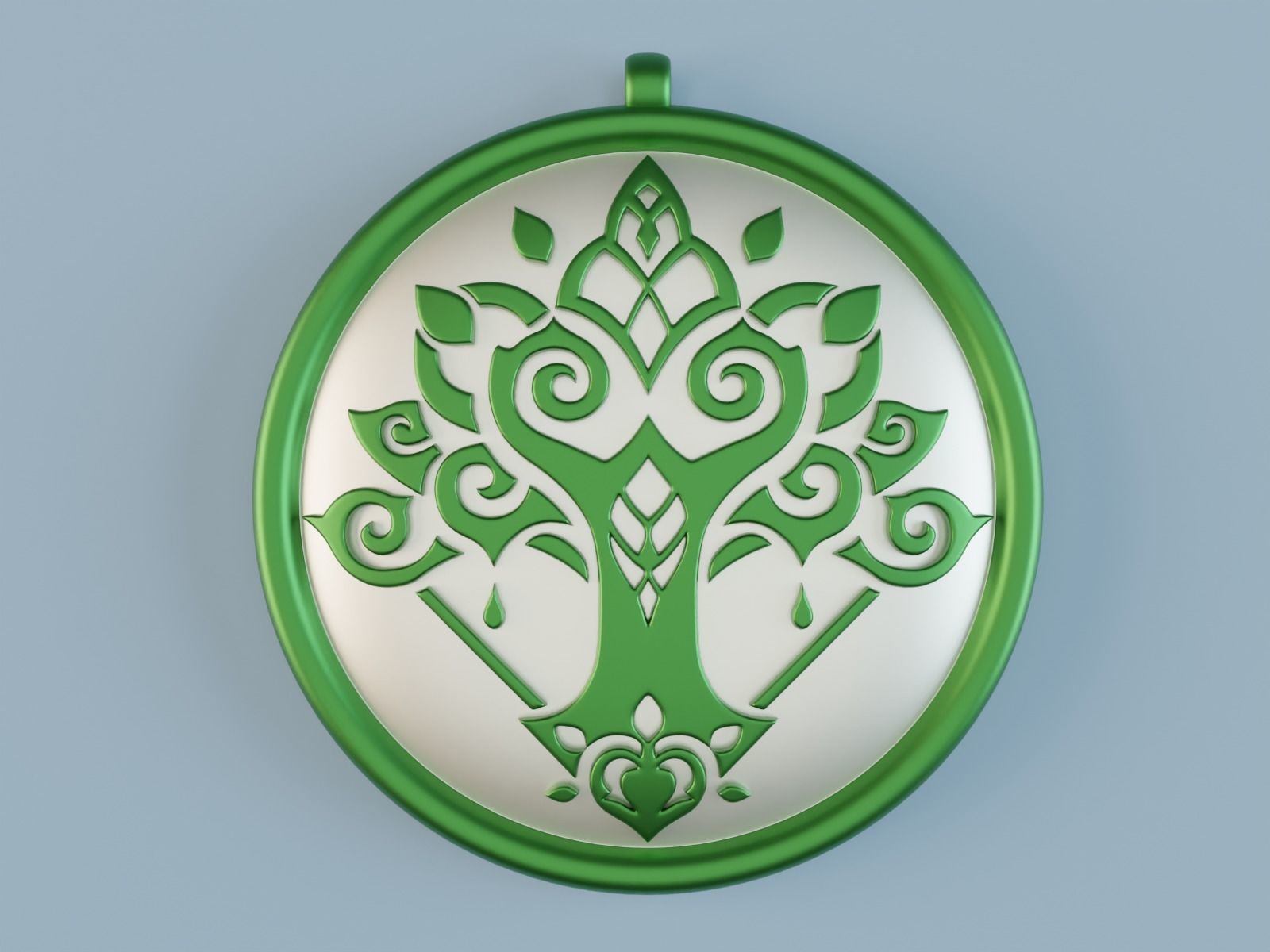Genshin Impact Sumeru Emblem pendant 3D model 3D printable | CGTrader