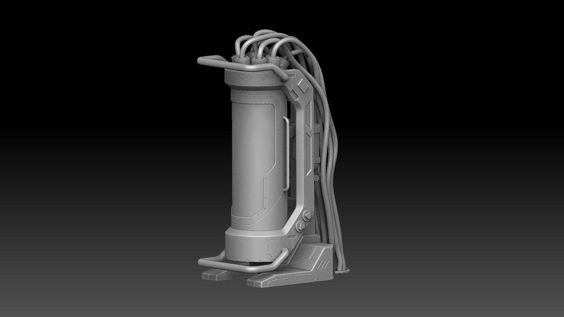 3D model Sci Fi Container Printable VR / AR / low-poly | CGTrader