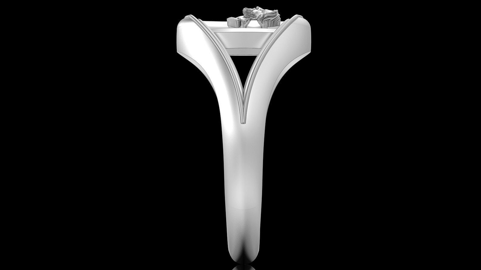 Jesus Christ ring silver gold printable jewelry 3D model 3D model 3D ...