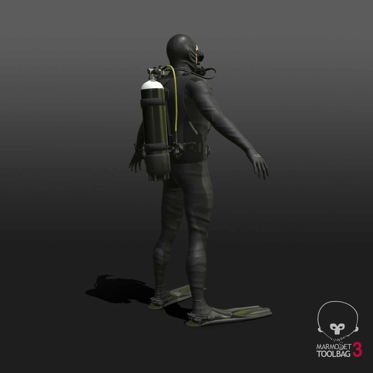 3D model Scuba Diver - Diving Suit VR / AR / low-poly | CGTrader