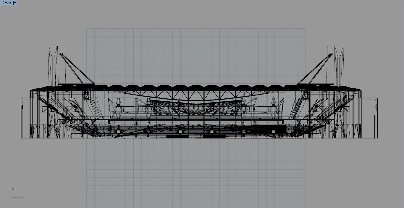 3D model Agia Sophia Stadium AEK FC VR / AR / low-poly | CGTrader