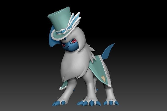 Pokemon Unite Absol Fashionable Style 3D model 3D printable | CGTrader