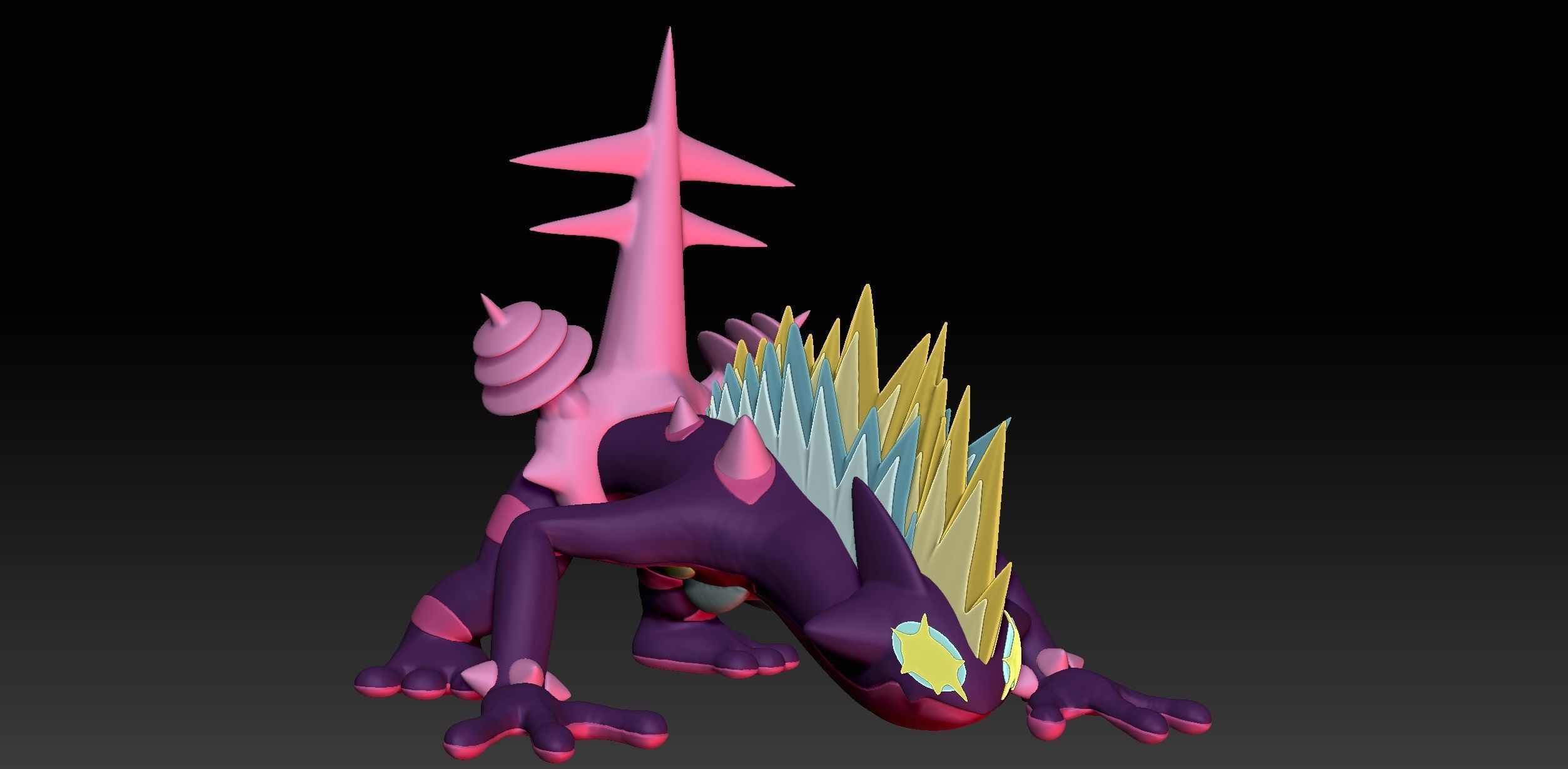 Pokemon Gigantamax Toxtricity 3D model 3D printable | CGTrader