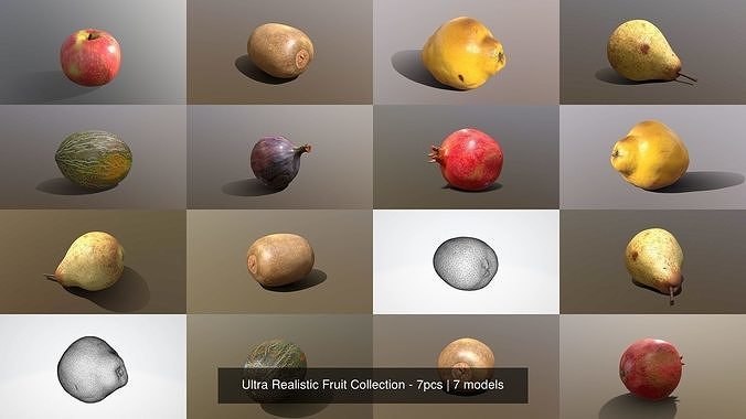 Ultra Realistic Fruit Collection - 7pcs VR / AR / low-poly | CGTrader