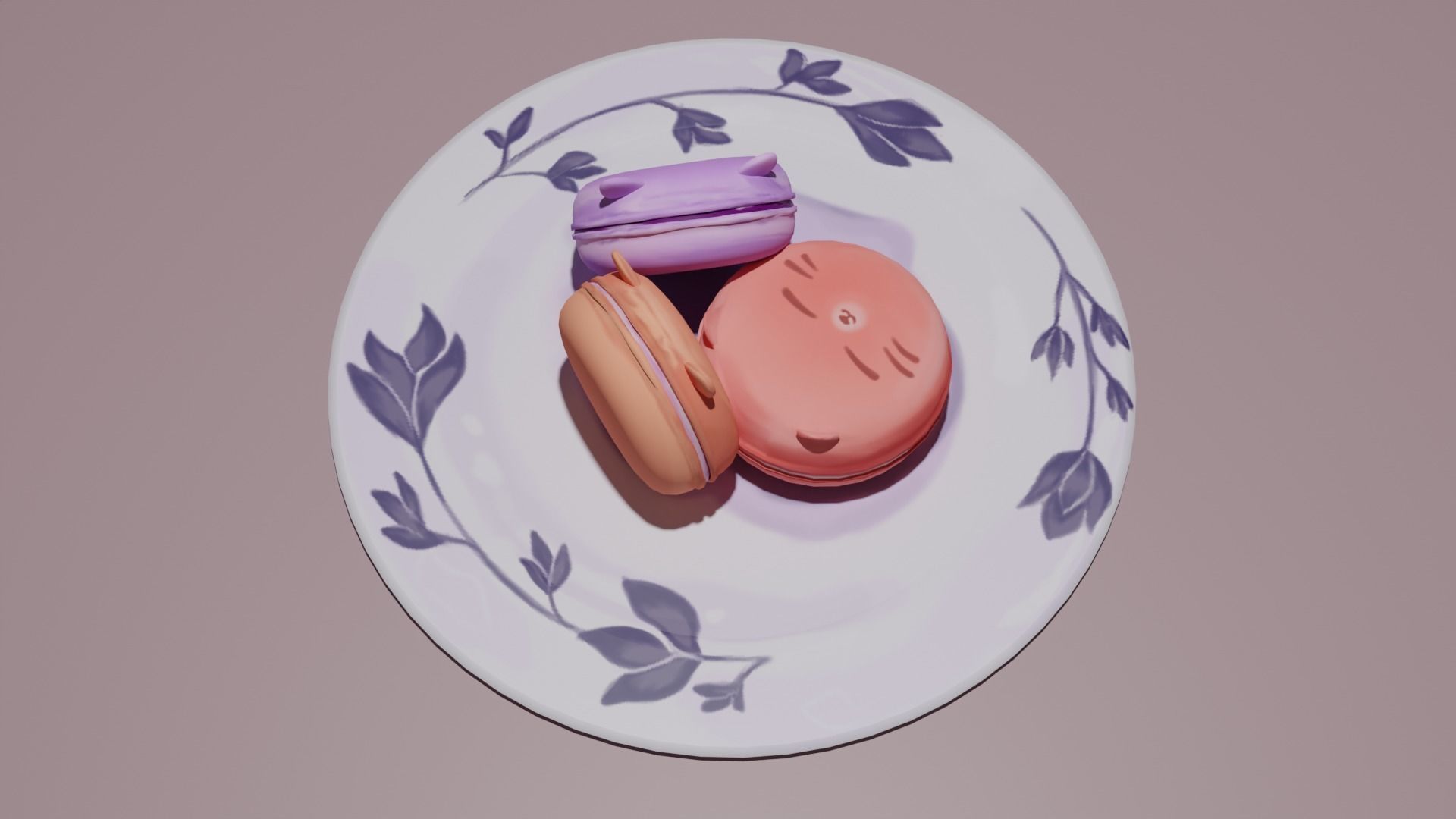 3D model Macaroon Pastry VR / AR / low-poly | CGTrader