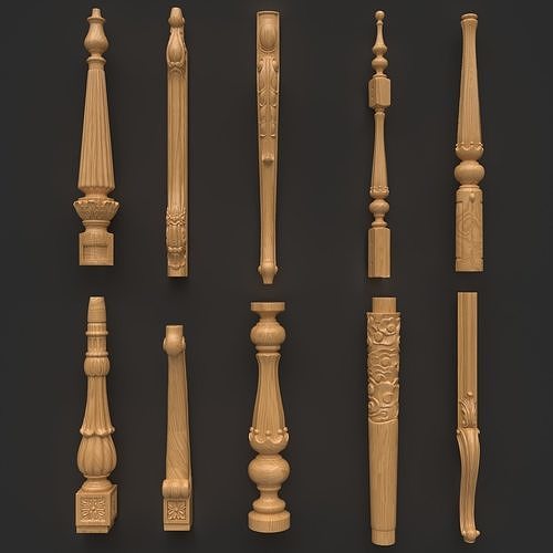 CNC table legs collection 7 3D model 3D printable | CGTrader