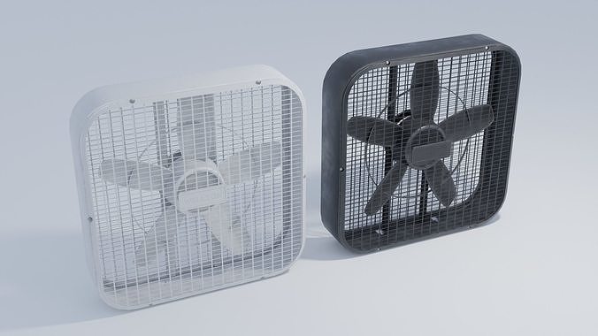 3D model Box Fan with 4K and 2K Textures VR / AR / low-poly | CGTrader