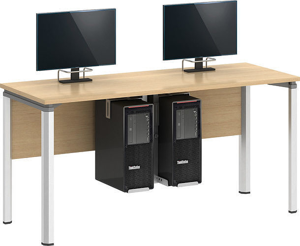 Computer Desk free 3D model | CGTrader