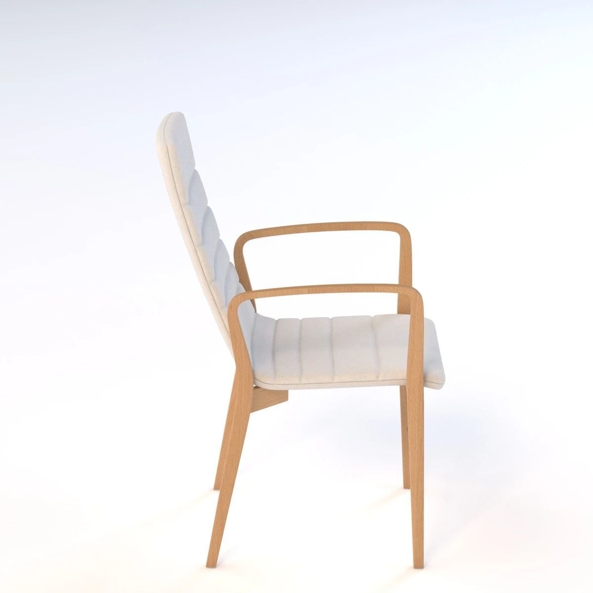 Brunner Fina Wood Chair 3D model | CGTrader