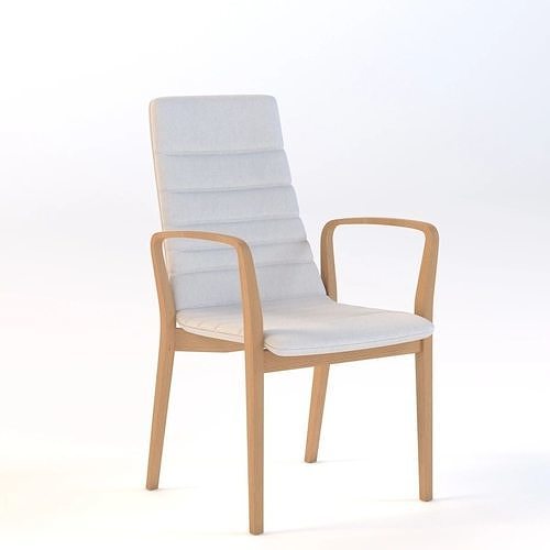 Brunner Fina Wood Chair 3D model | CGTrader