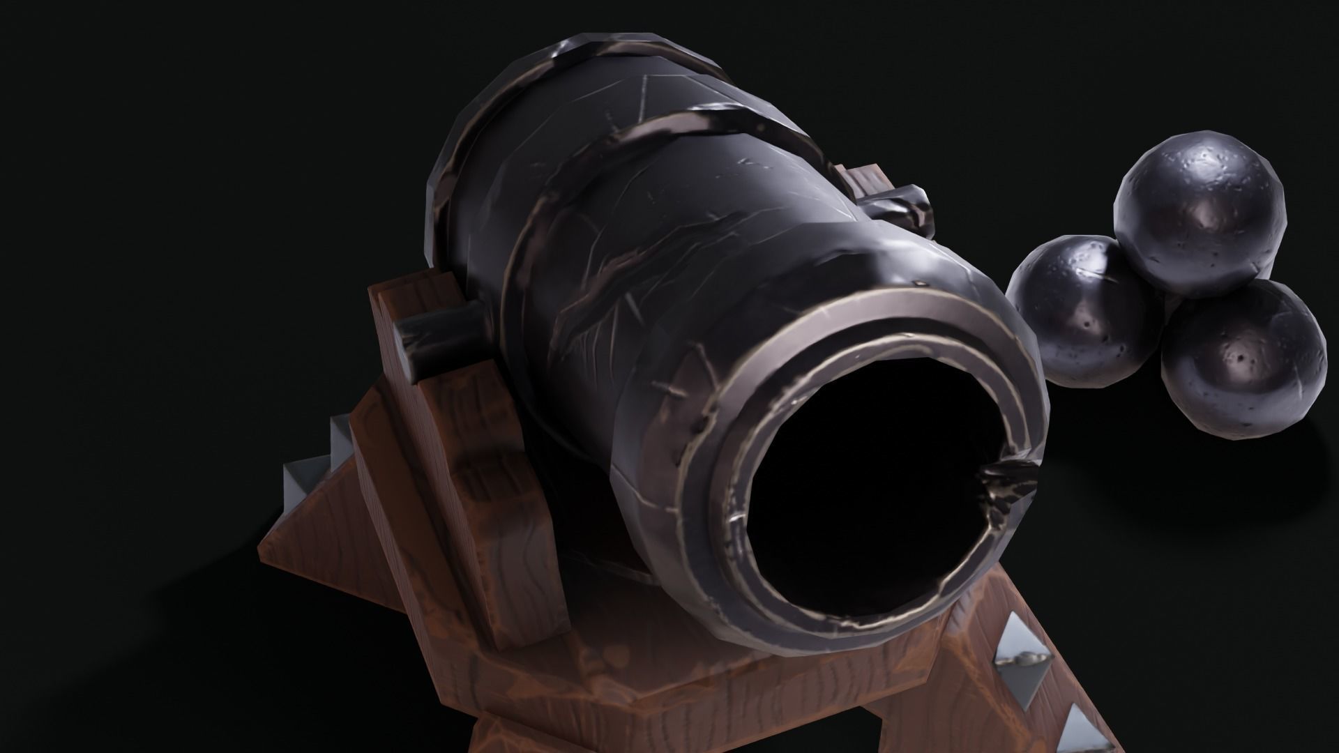 3D model Stylized Cannon VR / AR / low-poly | CGTrader