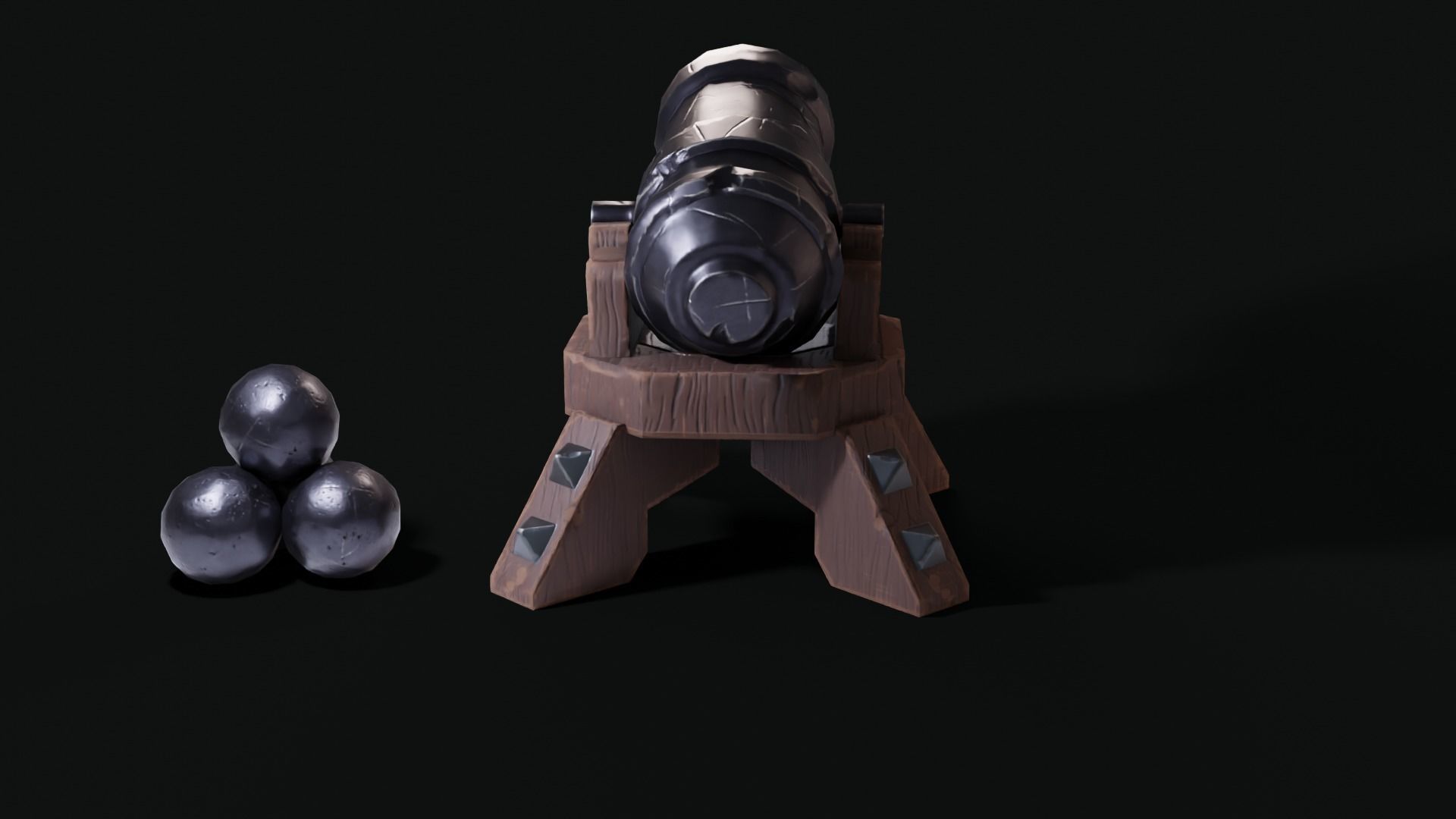3D model Stylized Cannon VR / AR / low-poly | CGTrader