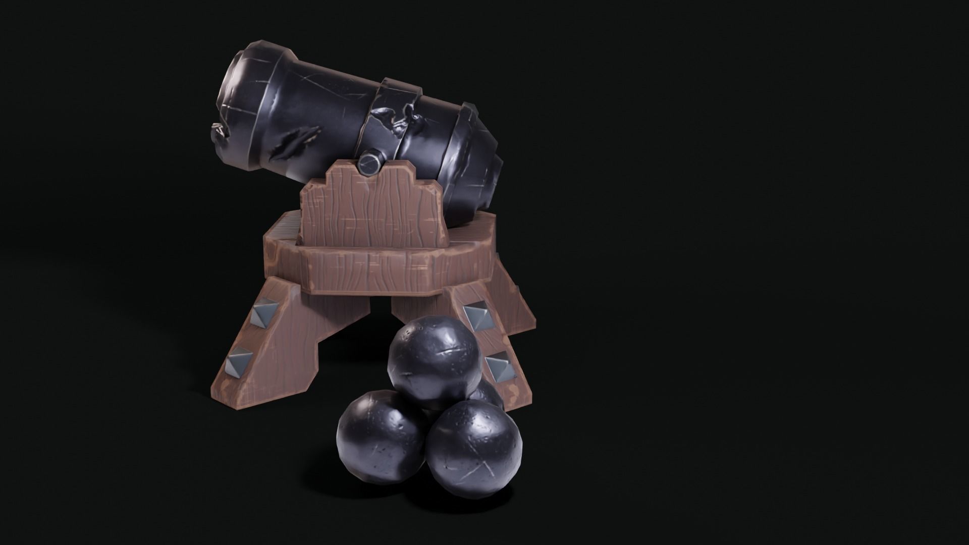 3D model Stylized Cannon VR / AR / low-poly | CGTrader