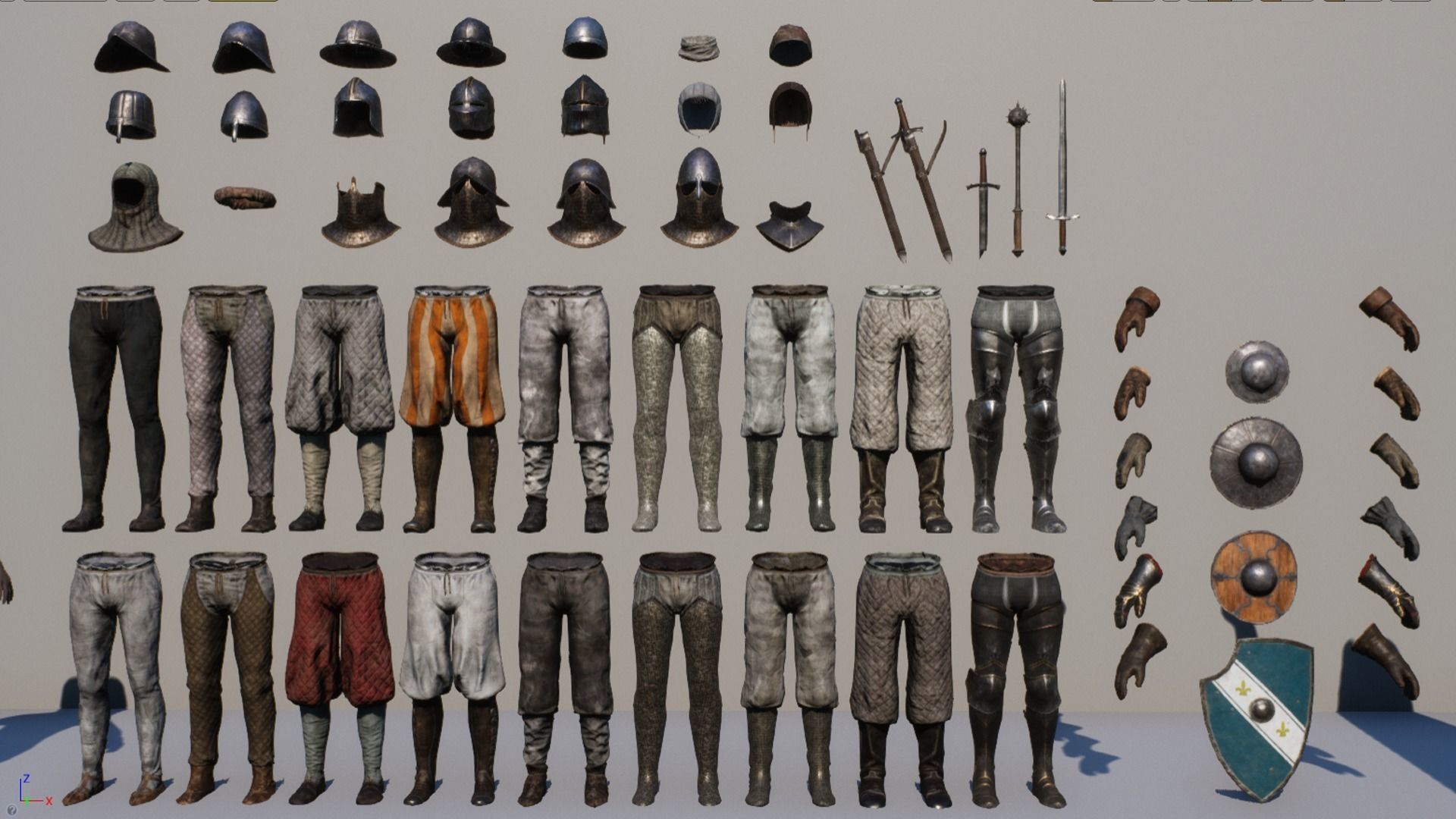 3D model Medieval Knights - Modular VR / AR / low-poly | CGTrader