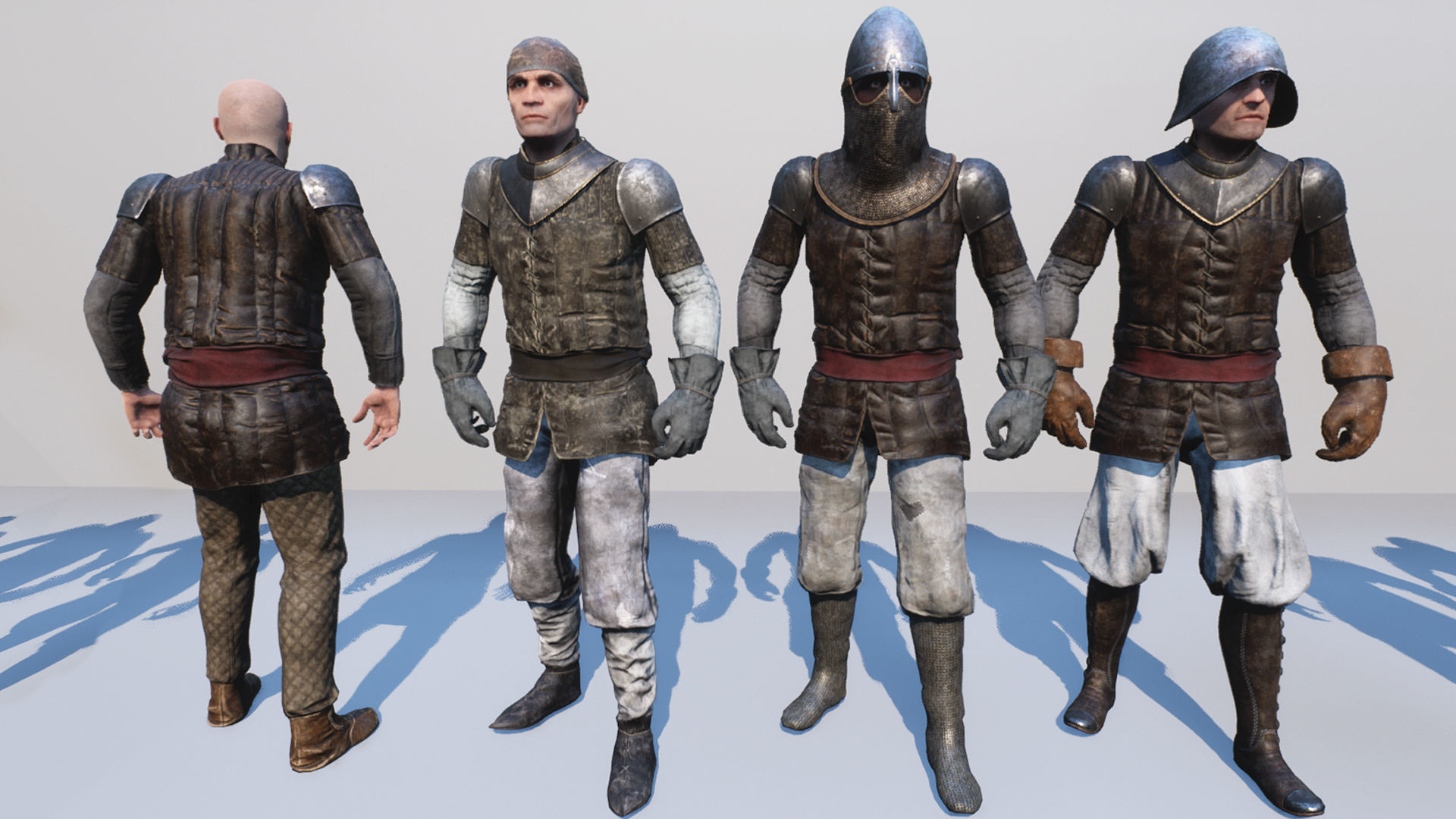 3D model Medieval Knights - Modular VR / AR / low-poly | CGTrader