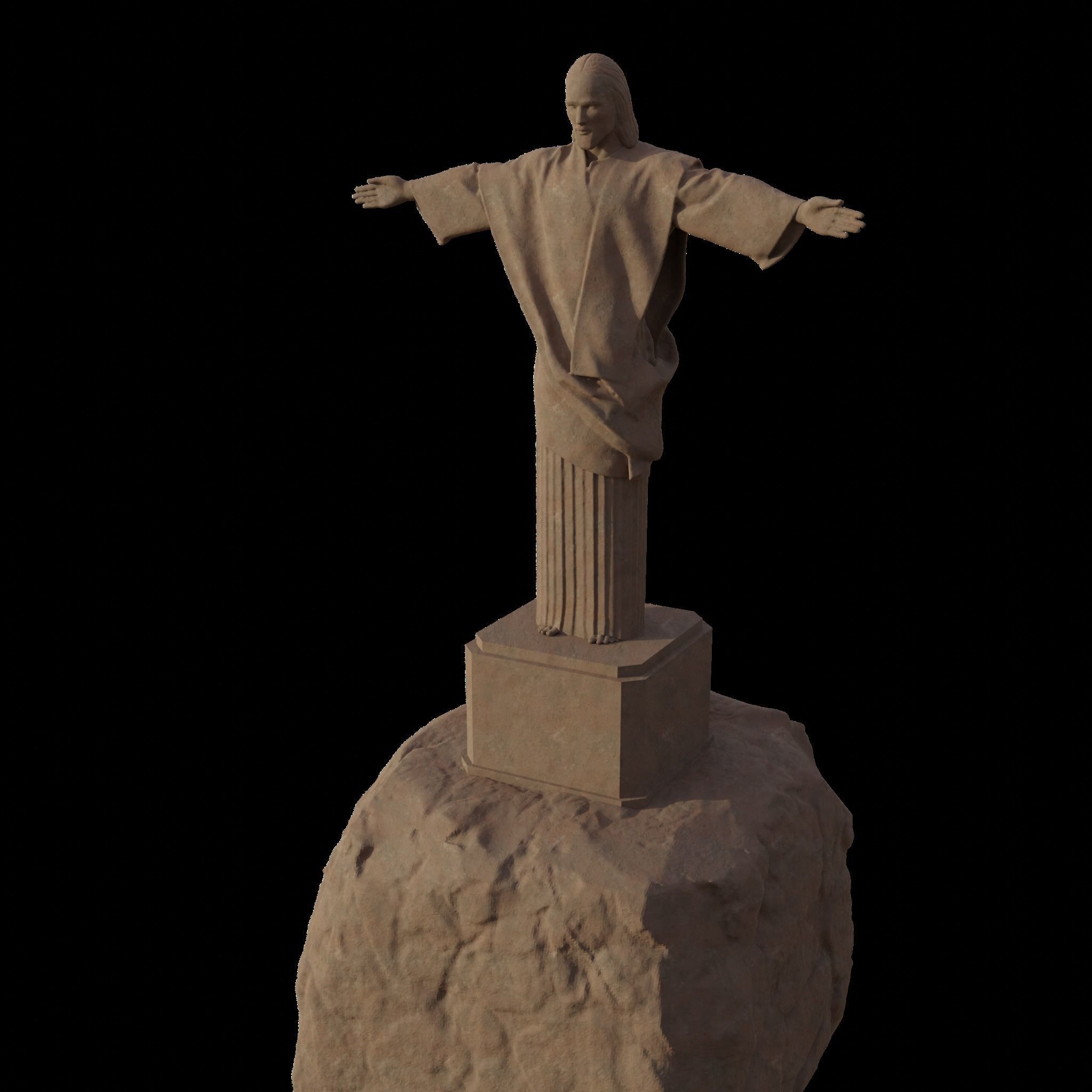 STATUE OF CHRIST THE SAVIOR 3D model 3D printable | CGTrader