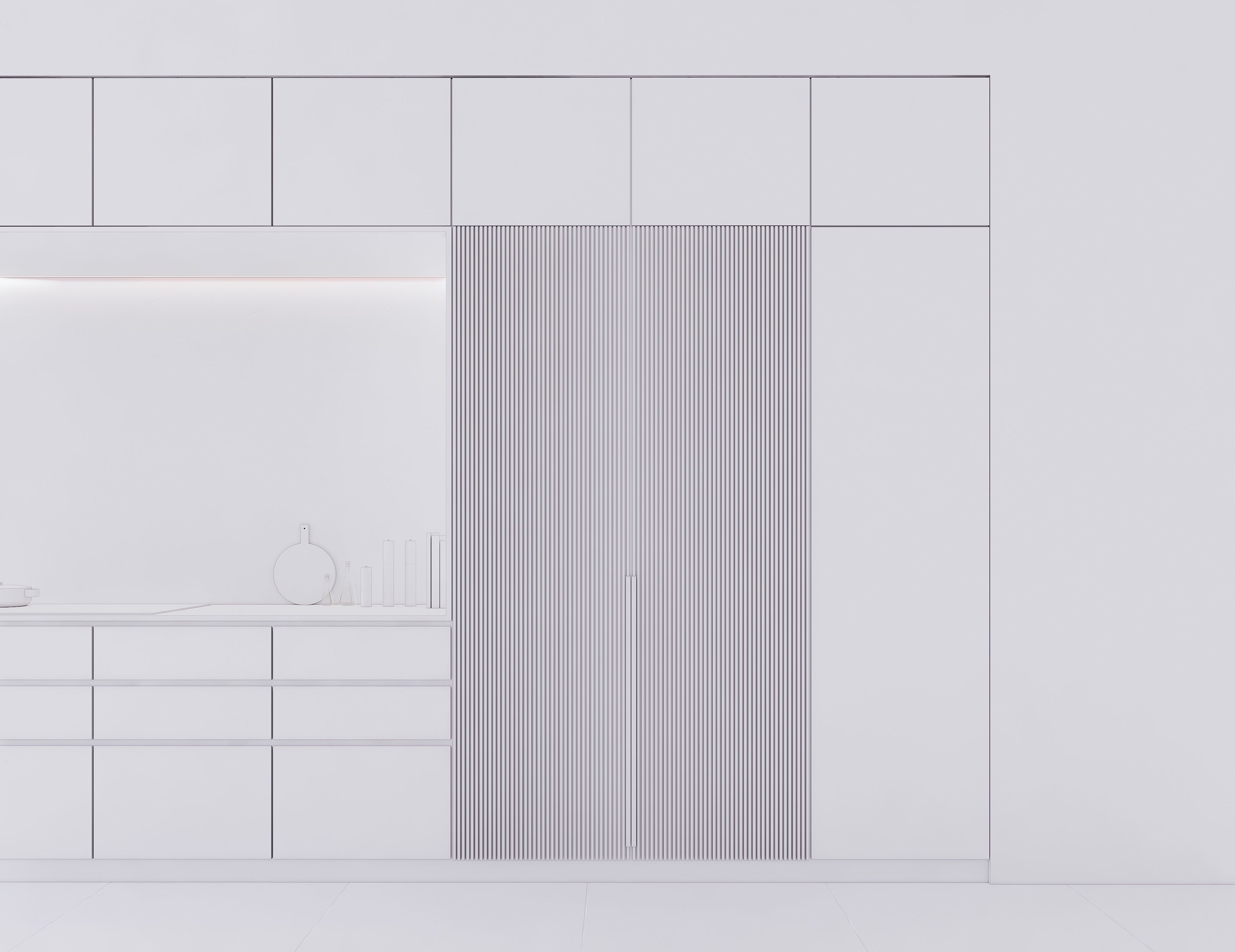 3D model Modern Kitchen Created in Revit 14 VR / AR / low-poly | CGTrader