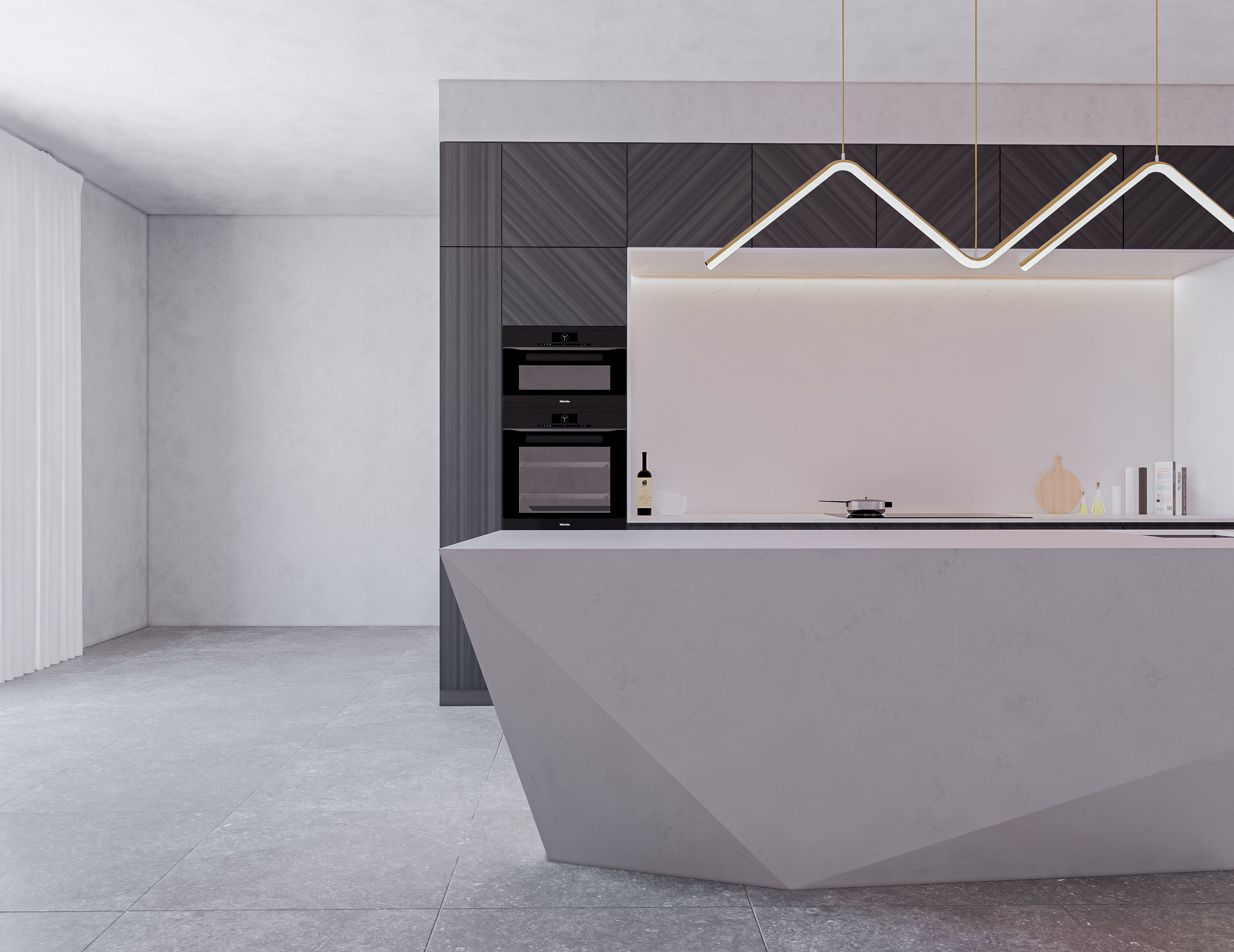 3D model Modern Kitchen Created in Revit 14 VR / AR / low-poly | CGTrader