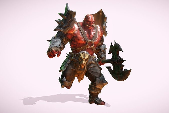 3D model Fantasy Warrior Orc 2 VR / AR / low-poly | CGTrader