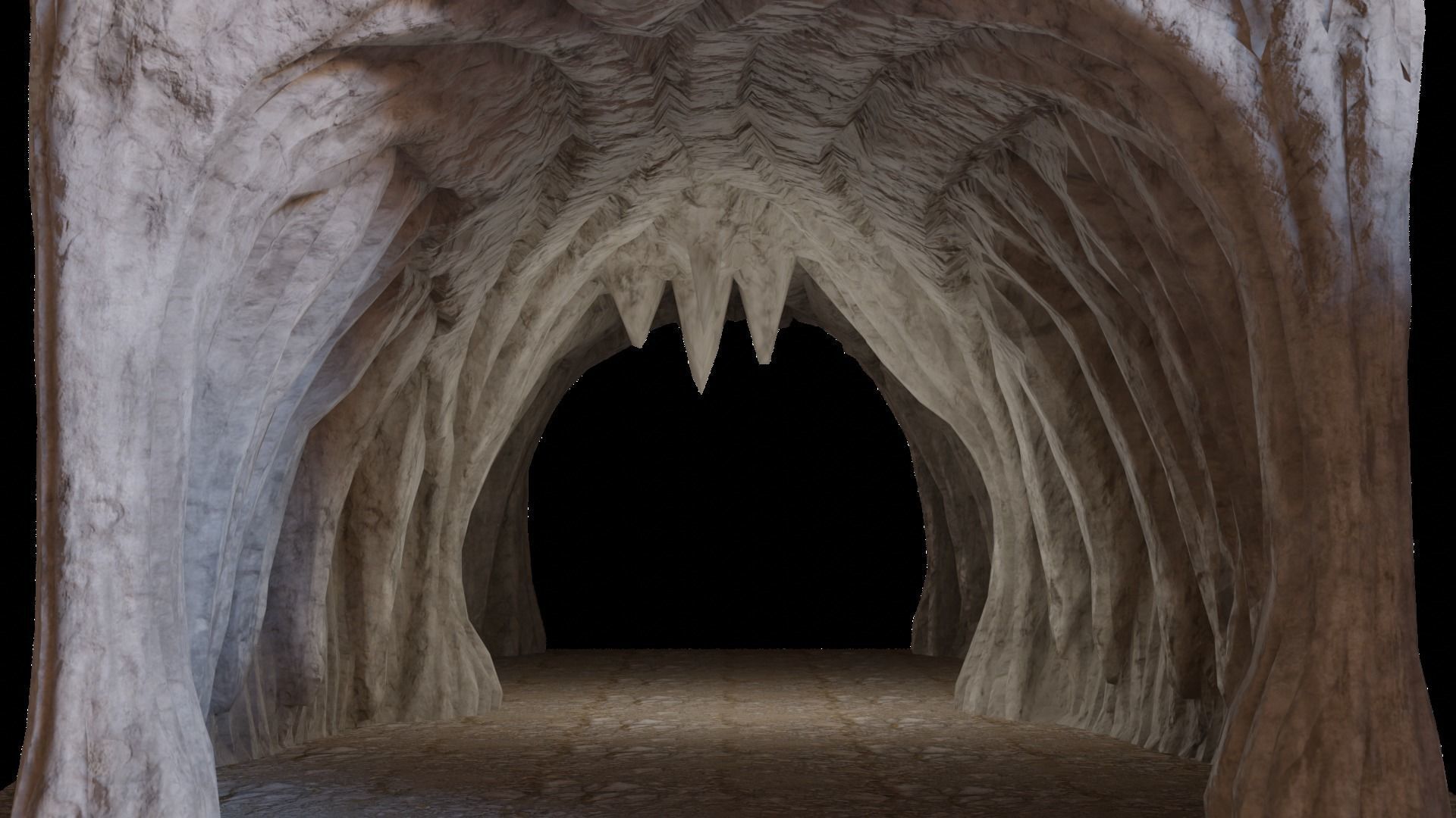 3D model Modular Dungeon Caves - Chambers Corridors 29 Pieces VR / AR ...