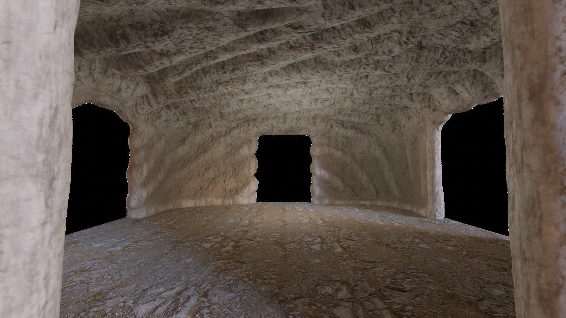 3D model Modular Dungeon Caves - Chambers Corridors 29 Pieces VR / AR ...