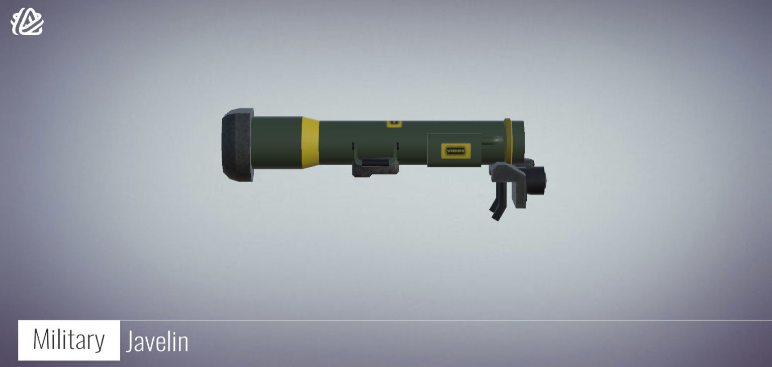 3D model 3D Javelin - Military Weapons VR / AR / low-poly | CGTrader