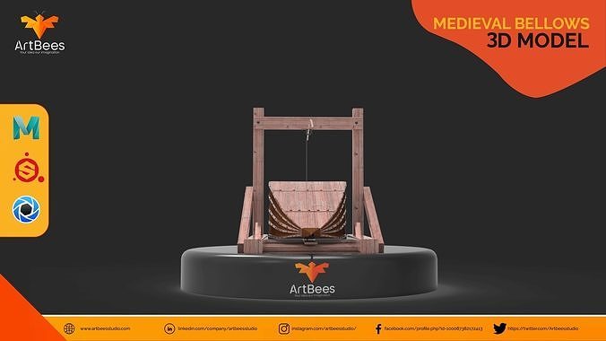 3D model Medieval Bellows 3D Model VR / AR / low-poly | CGTrader