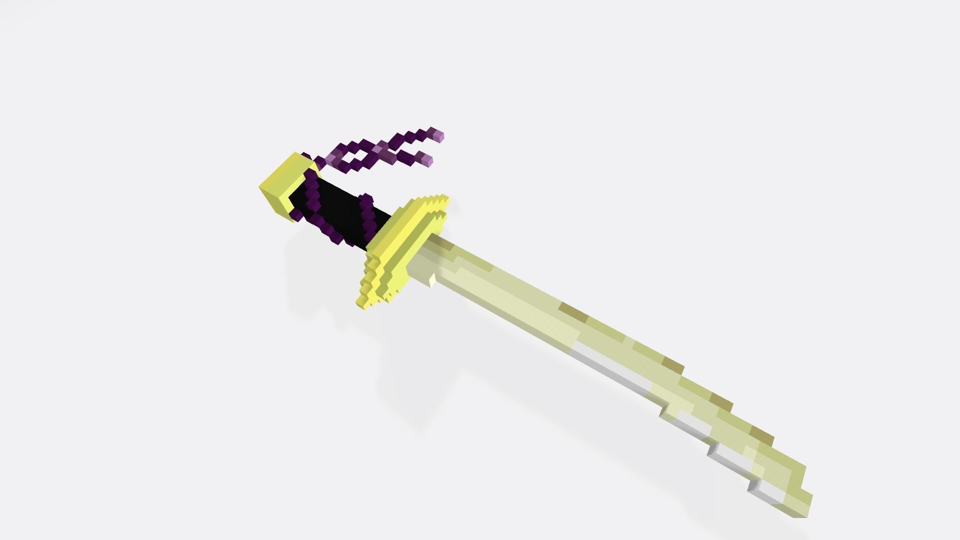3D model Voxel Purple Sword VR / AR / low-poly | CGTrader
