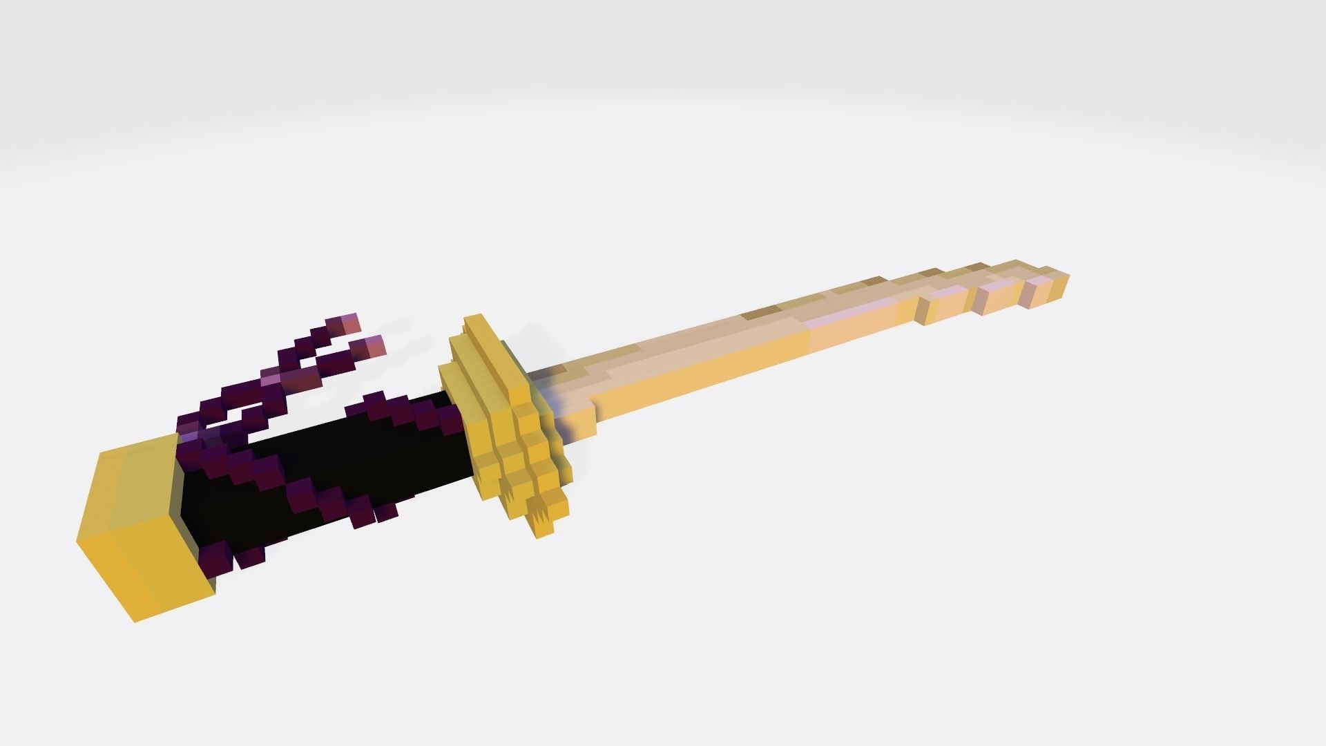 3D model Voxel Purple Sword VR / AR / low-poly | CGTrader