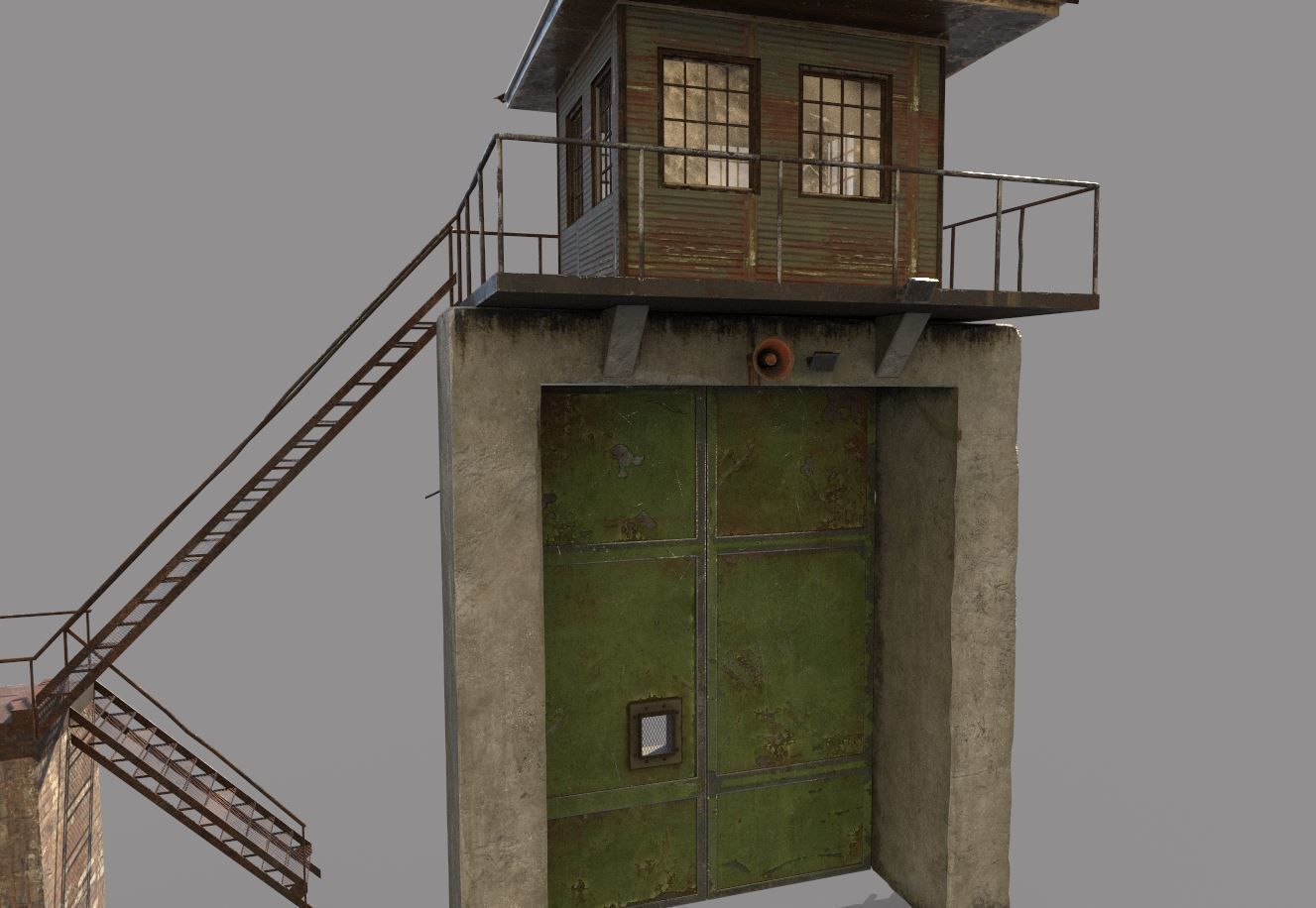 Old Prison Gate 3D model | CGTrader