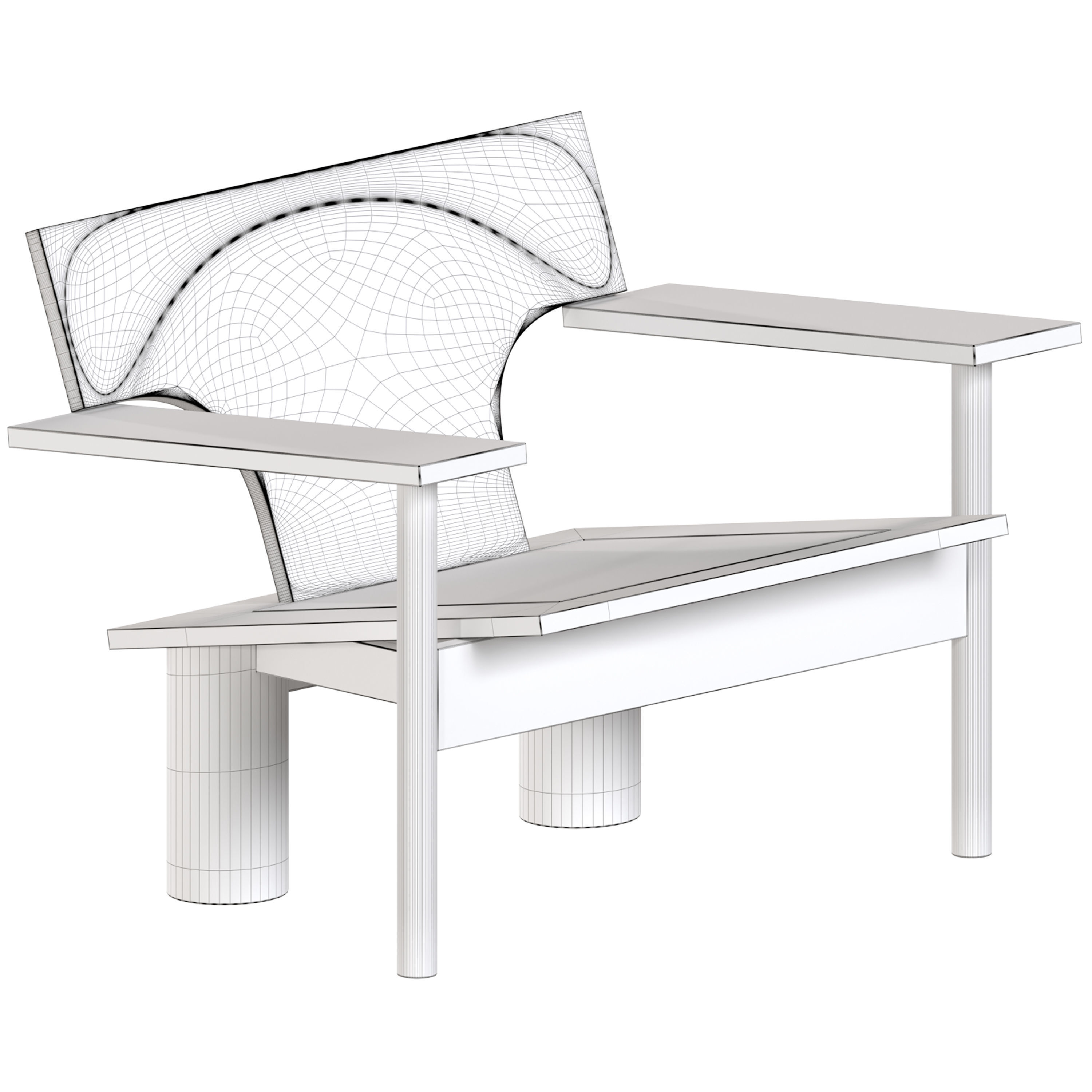 Haniwa Chair by Base 10 3D model | CGTrader