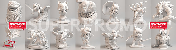 SUPER HOT NOVEMBER PROMO PACK - EXTENDED 3D Model Collection | CGTrader