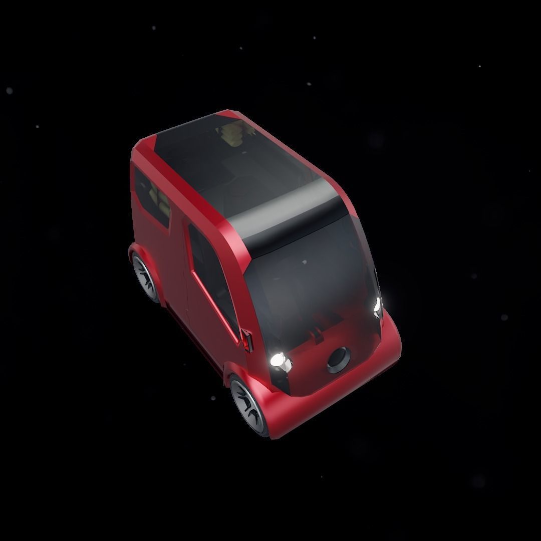 Mini Futuristic Car 3D model | CGTrader