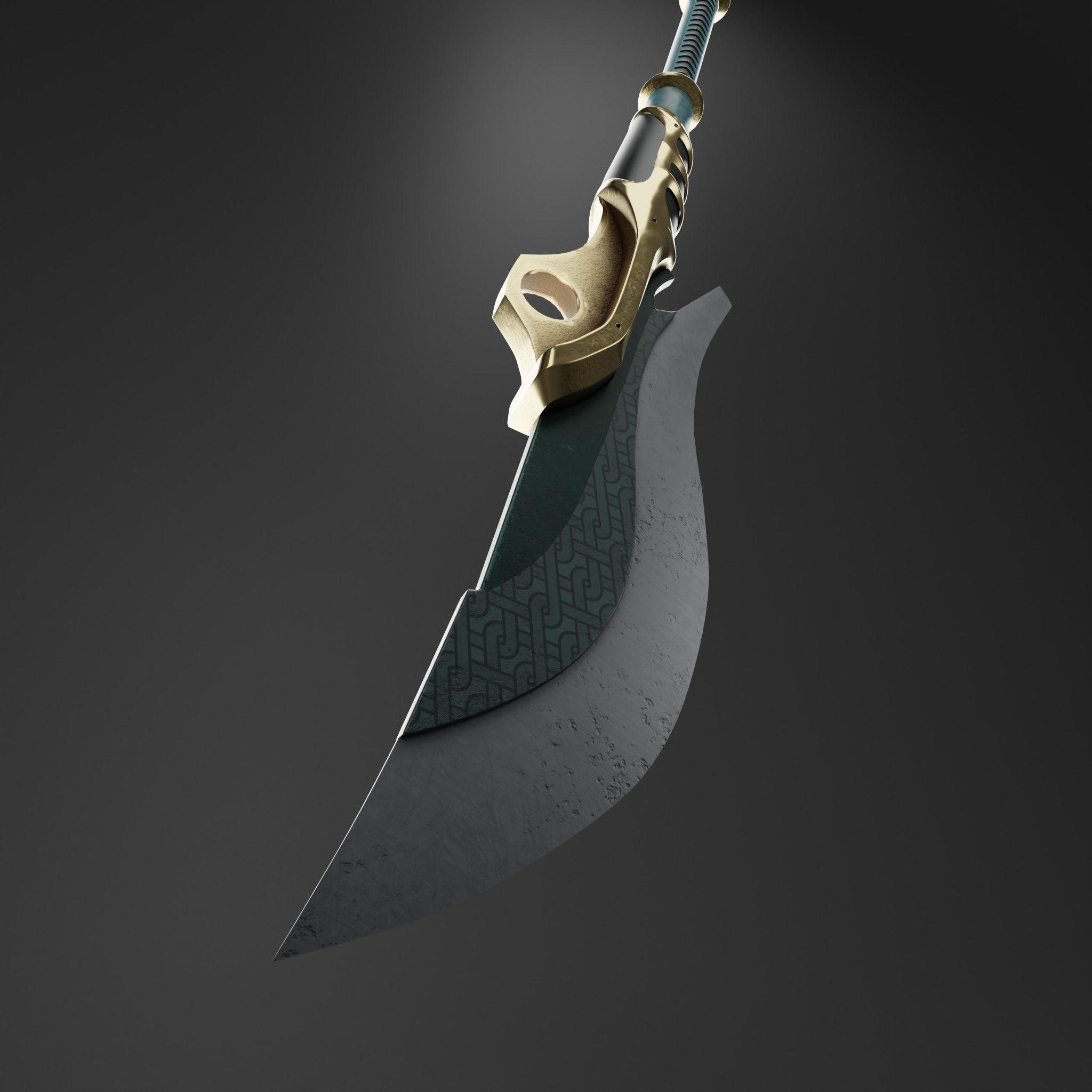 Chinese Glaive 3D model | CGTrader