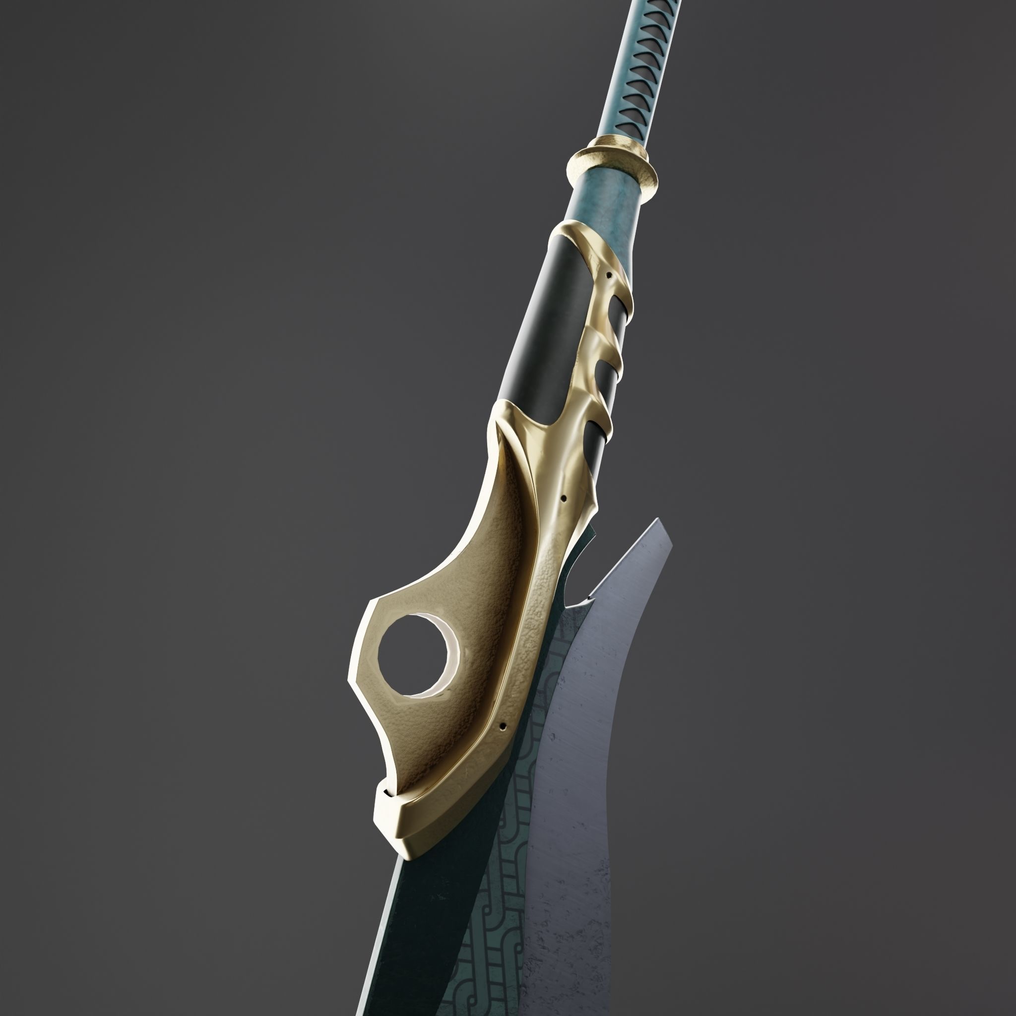 Chinese Glaive 3D model | CGTrader
