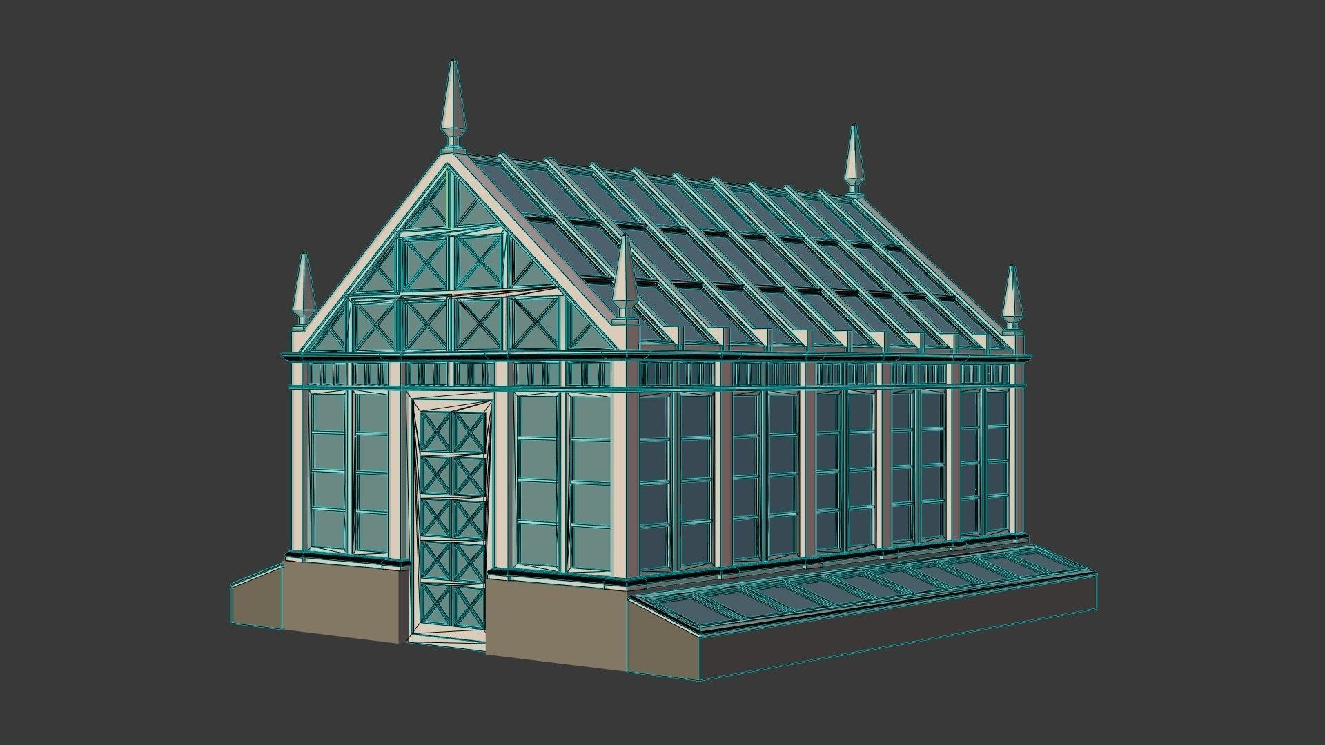 Beautiful Garden Greenhouse 3D model | CGTrader