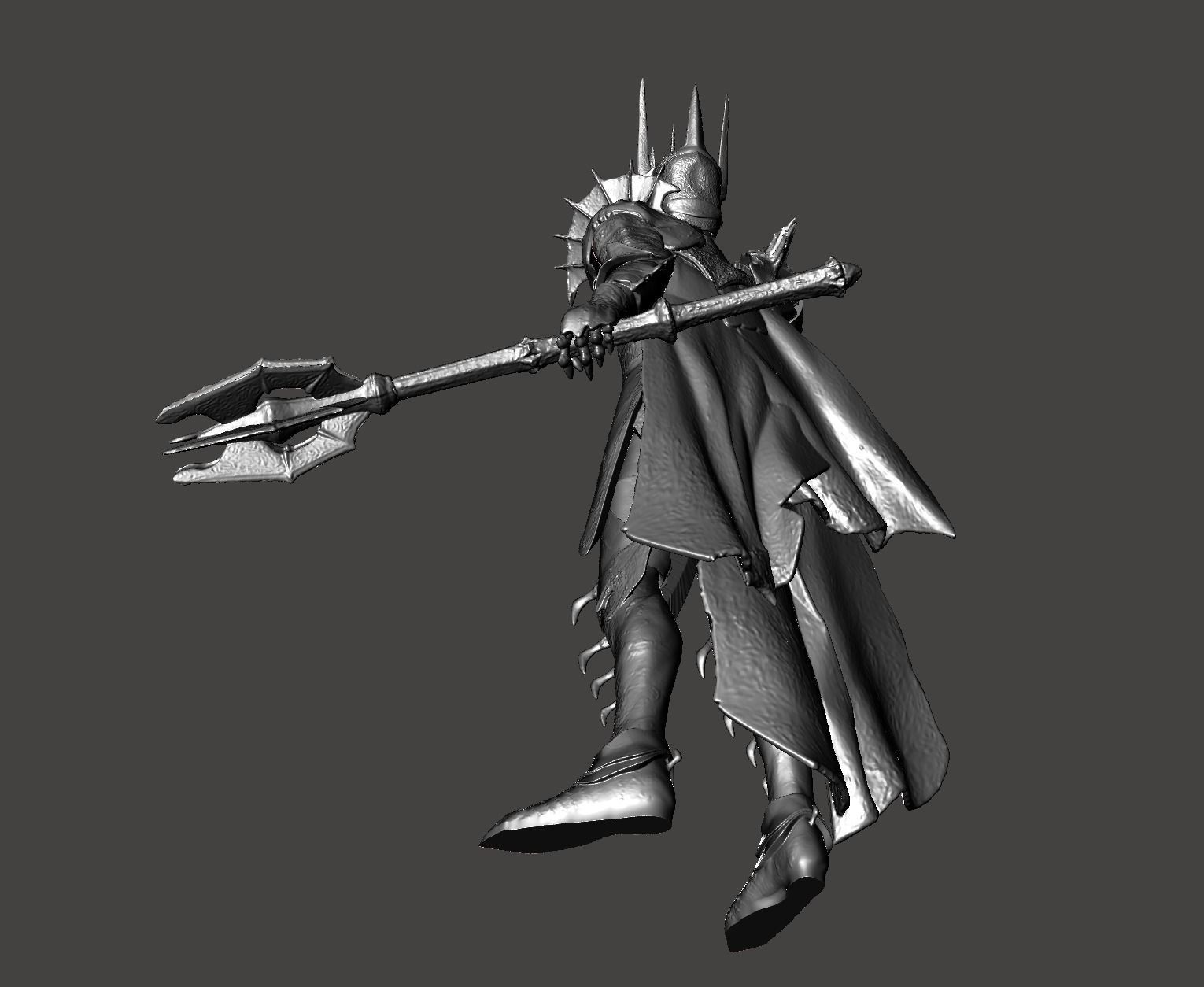 SAURON THE DARK LORD LOTR LORD OF THE RINGS HI-POLY STL 3D model 3D ...