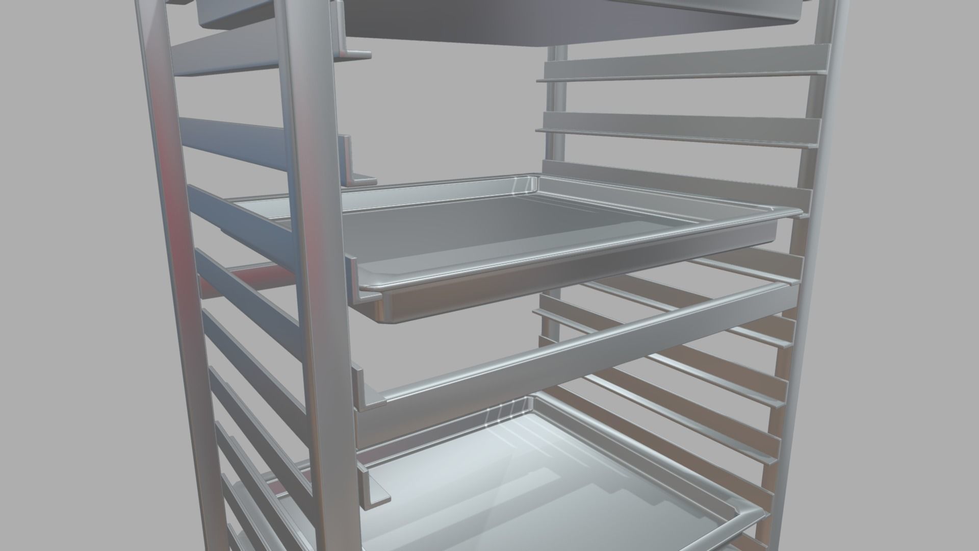 3D model Tray Rack Trolley VR / AR / low-poly | CGTrader