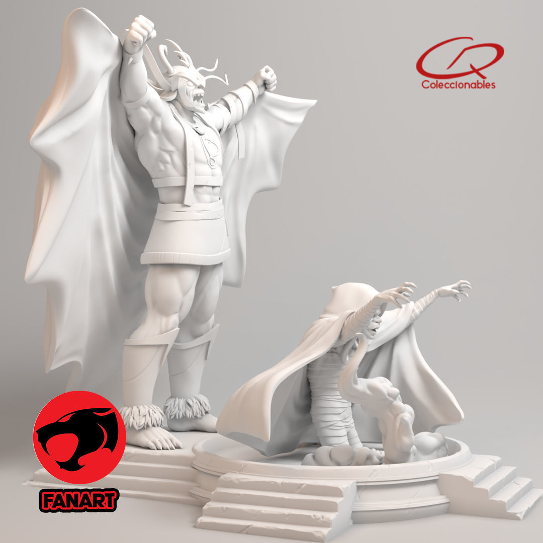 Thundercats Vol1 - Mumm-Ra Diorama 3D model 3D printable | CGTrader