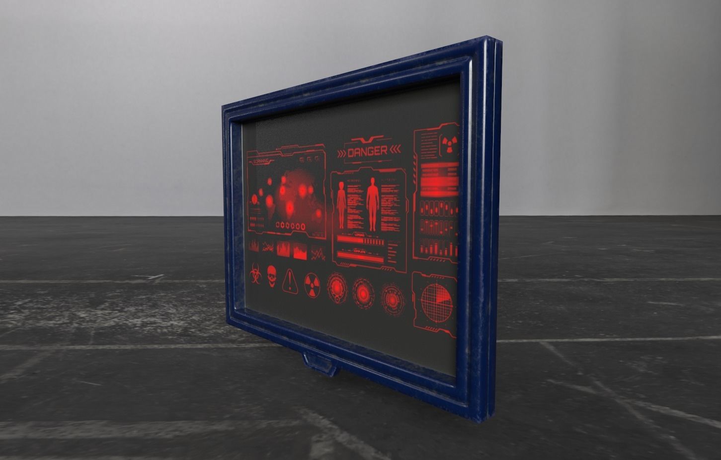 3D model Sci Fi Monitor VR / AR / low-poly | CGTrader