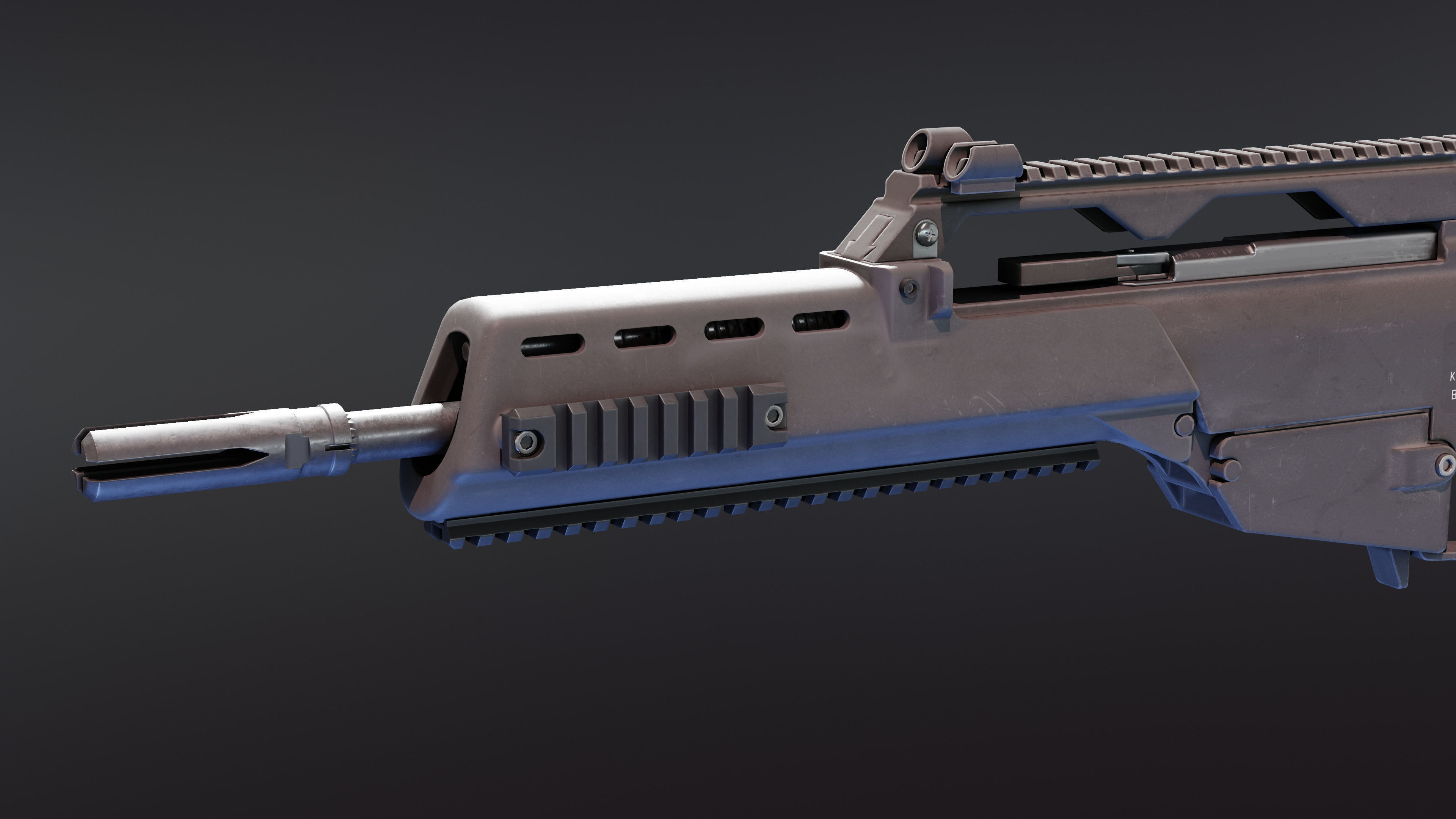 3D model G36 Medium length Handguard VR / AR / low-poly | CGTrader