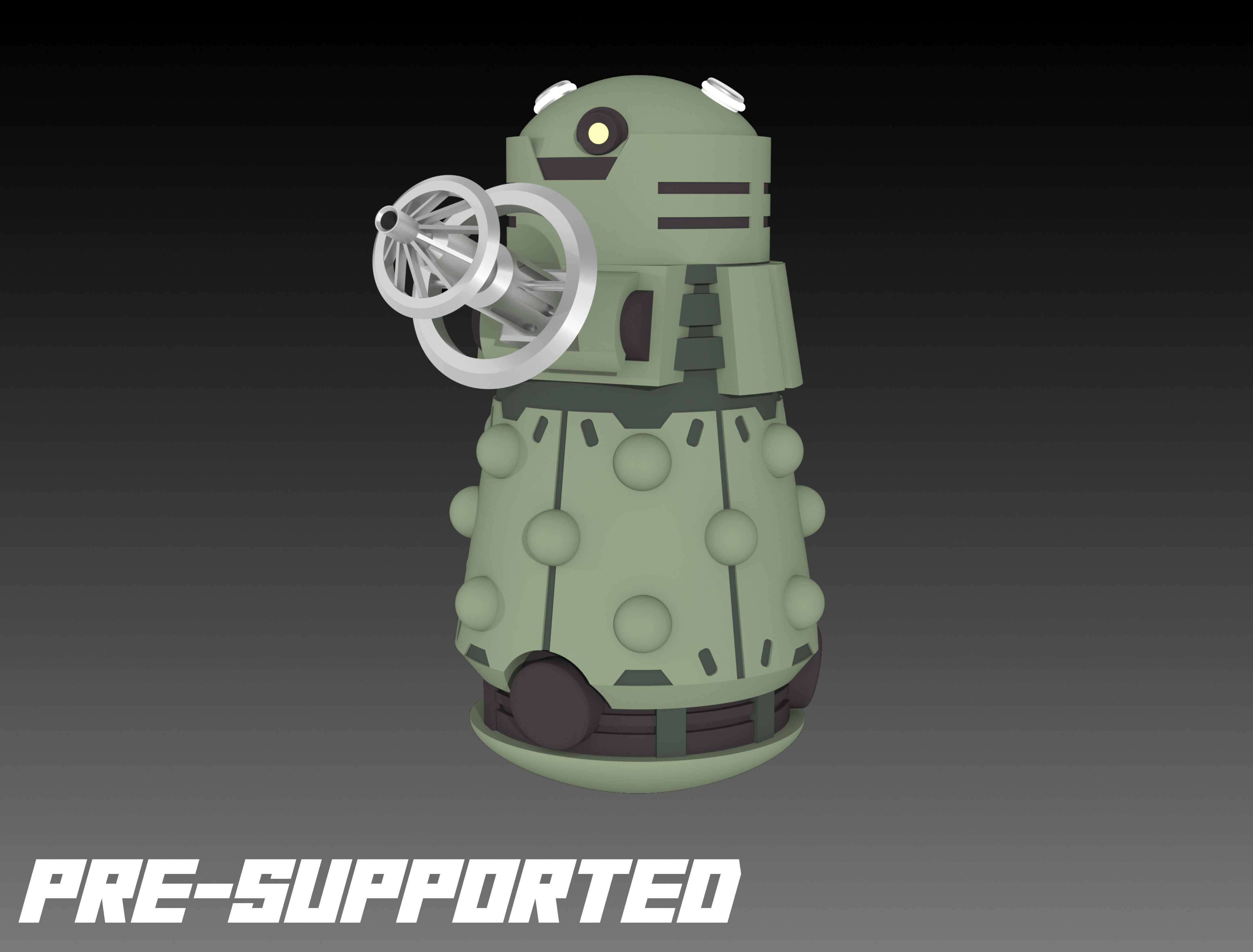 Future Dalek - Heavy Minature - 3D model 3D printable | CGTrader