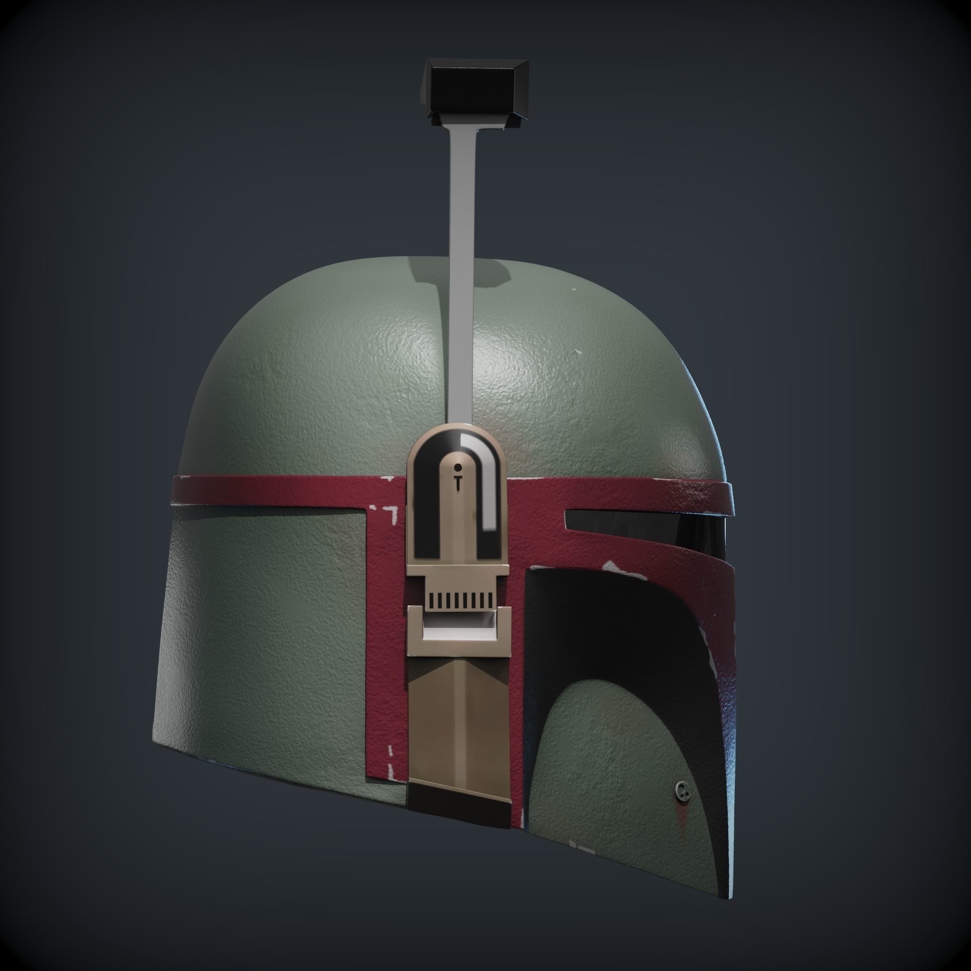BOBA FETT HELMET 1to1 scale 3D model 3D printable | CGTrader